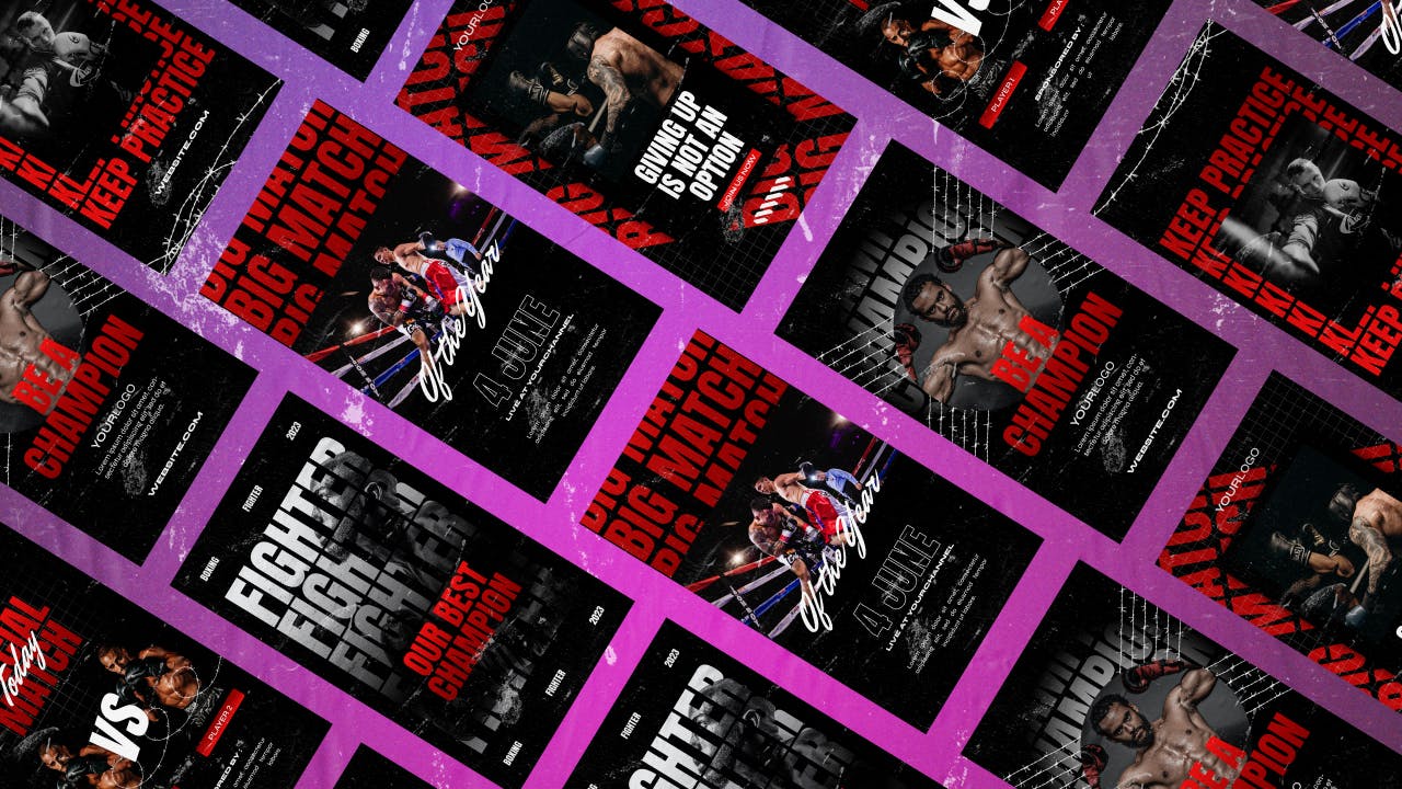 Burst Boxing Stories video templates | Artlist