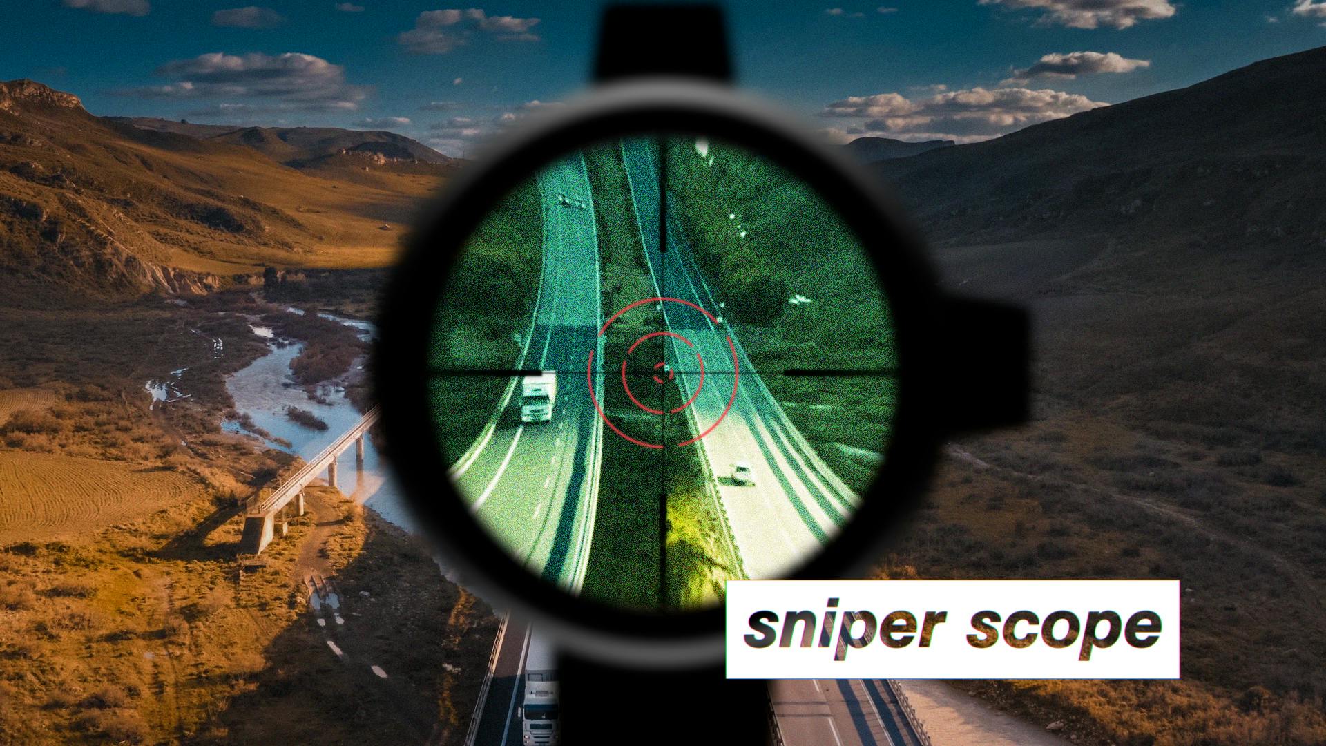 Sniper Scope Target Replacement Title video templates | Artlist