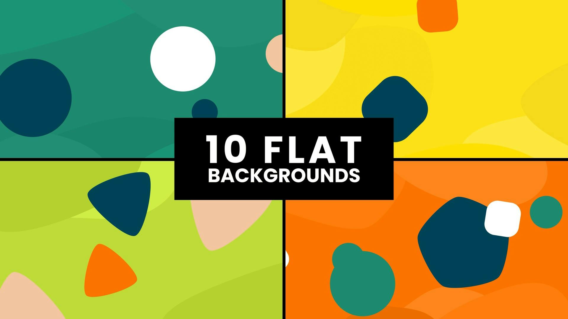 Flat Shapes Backgrounds video templates | Artlist