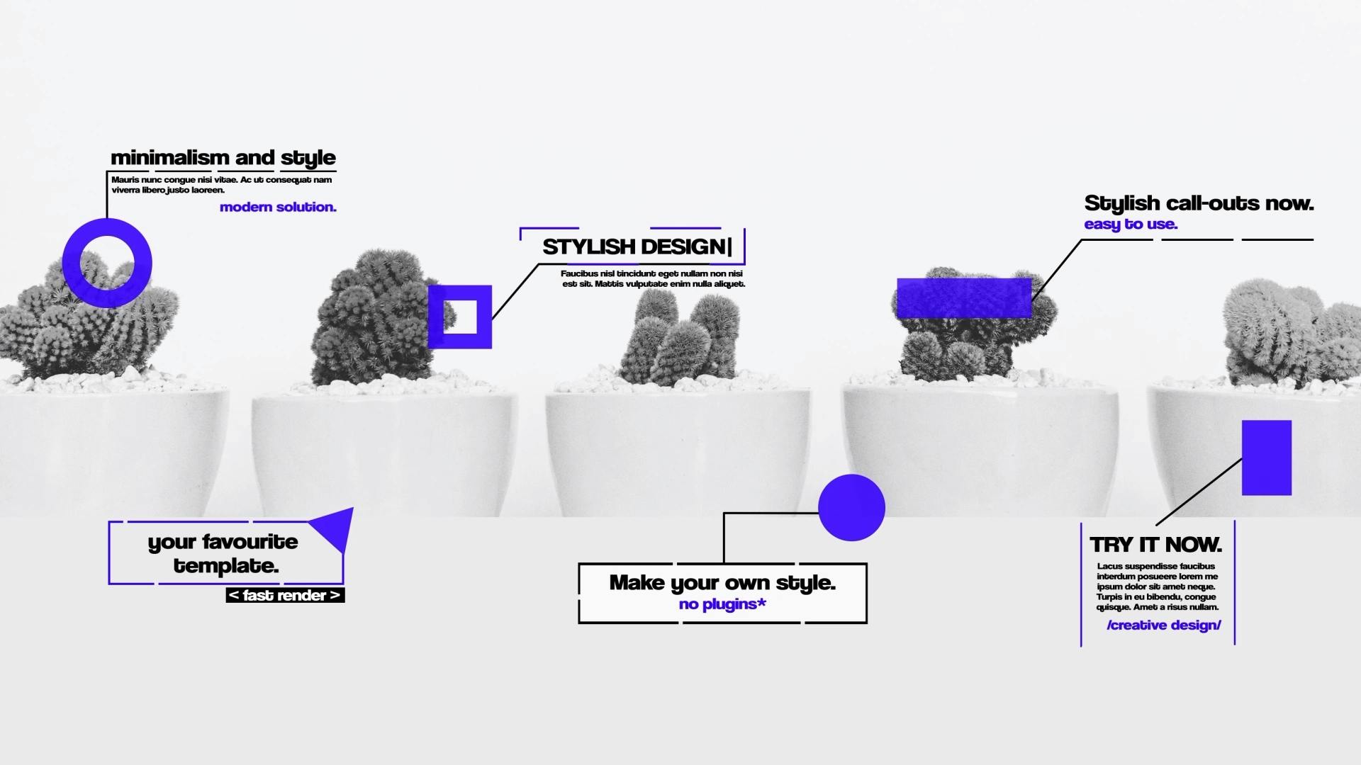 Stylish Call-Outs video templates | Artlist