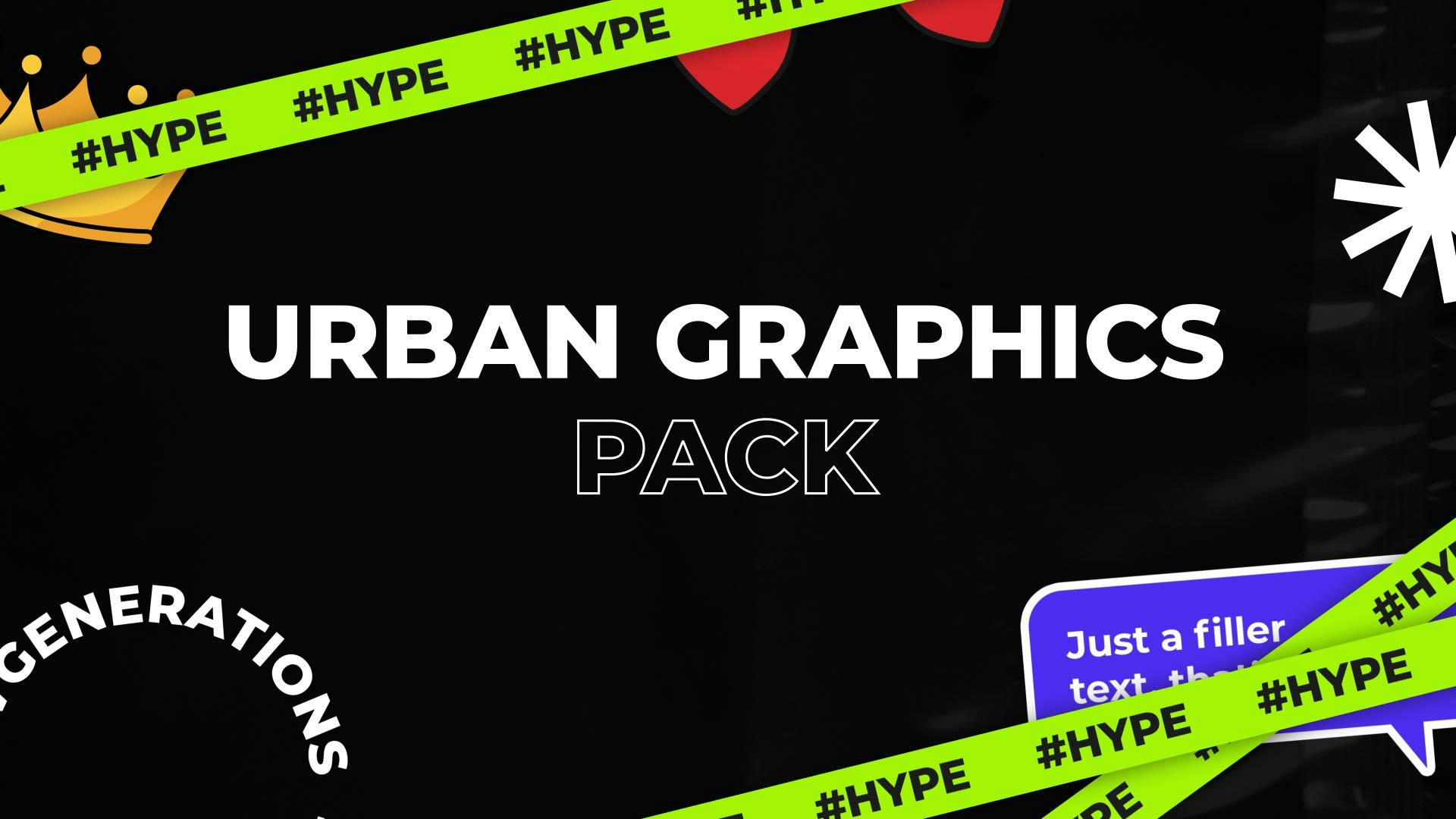 Urban Graphics Pack video templates | Artlist