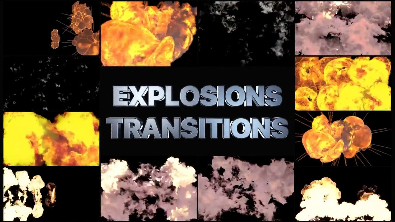 Explosion Transitions video templates | Artlist