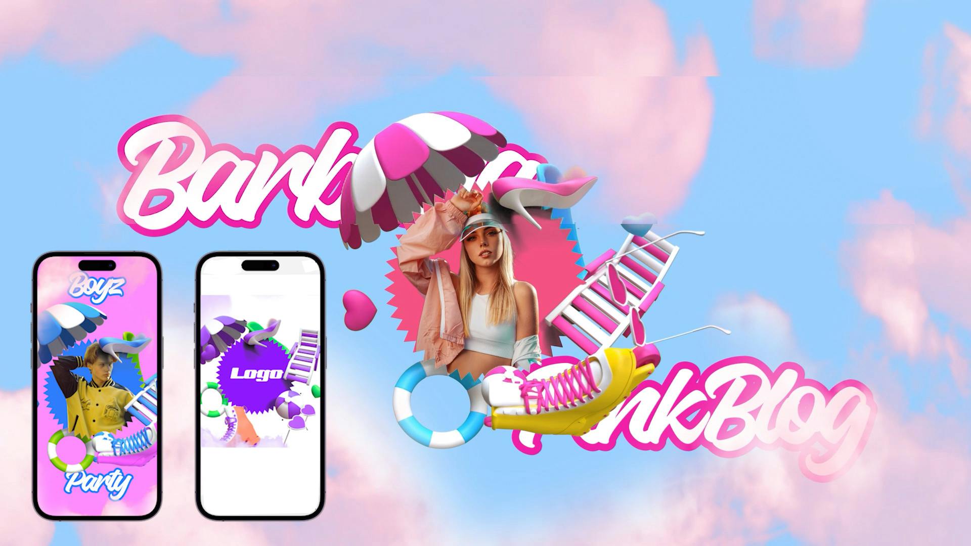 Pink Show Opener video templates | Artlist