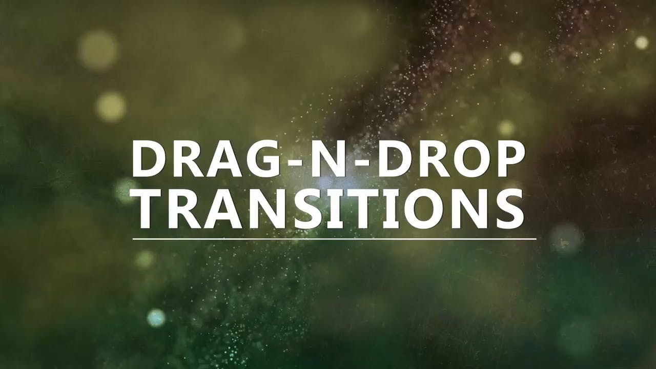Drag-N-Drop Seamless Transitions Pack video templates | Artlist