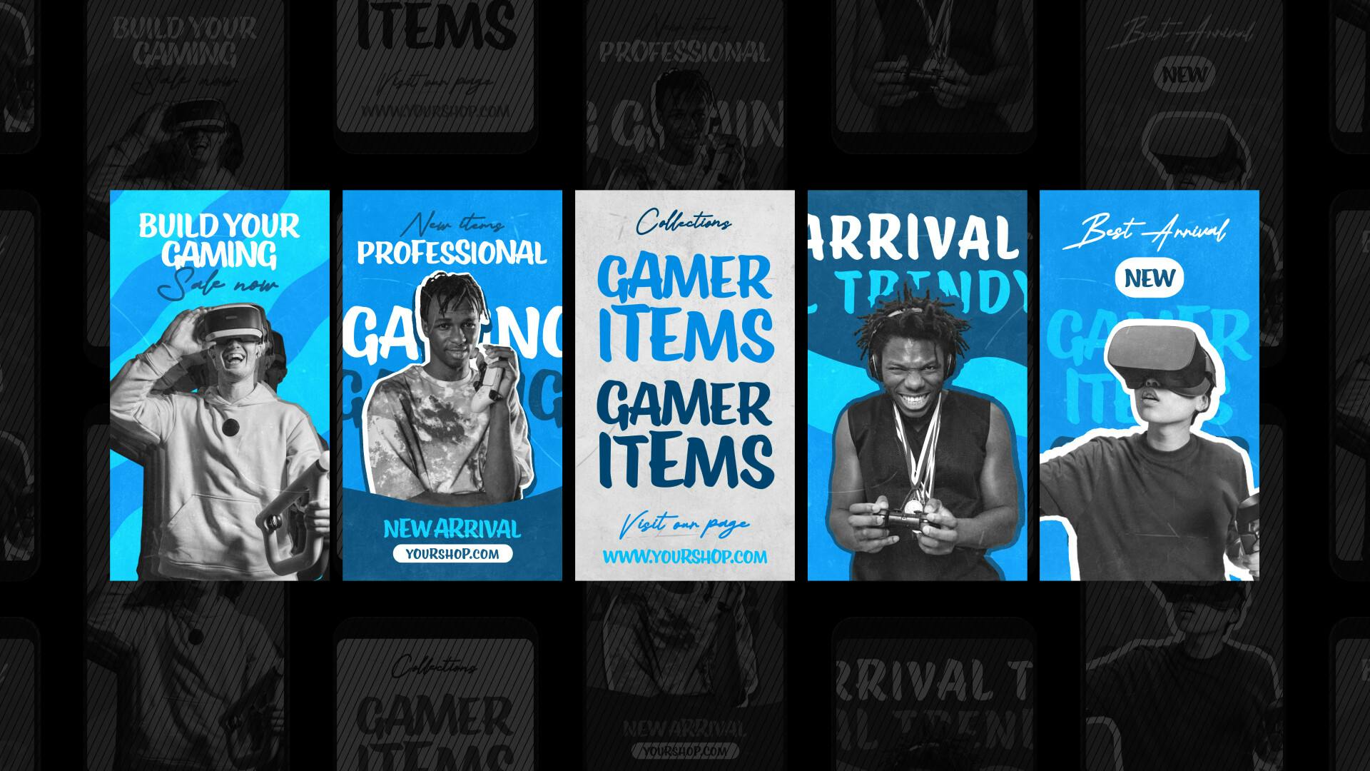 Gamer Streamer Social Reels video templates | Artlist