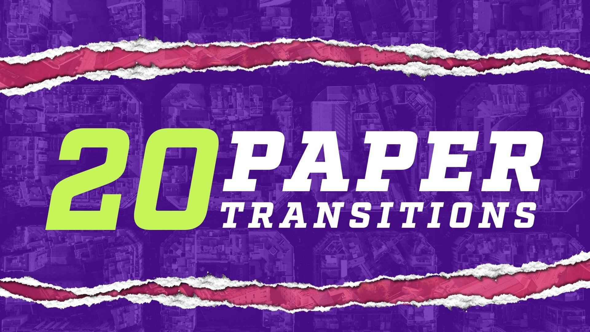 Paper Tear Transitions video templates | Artlist