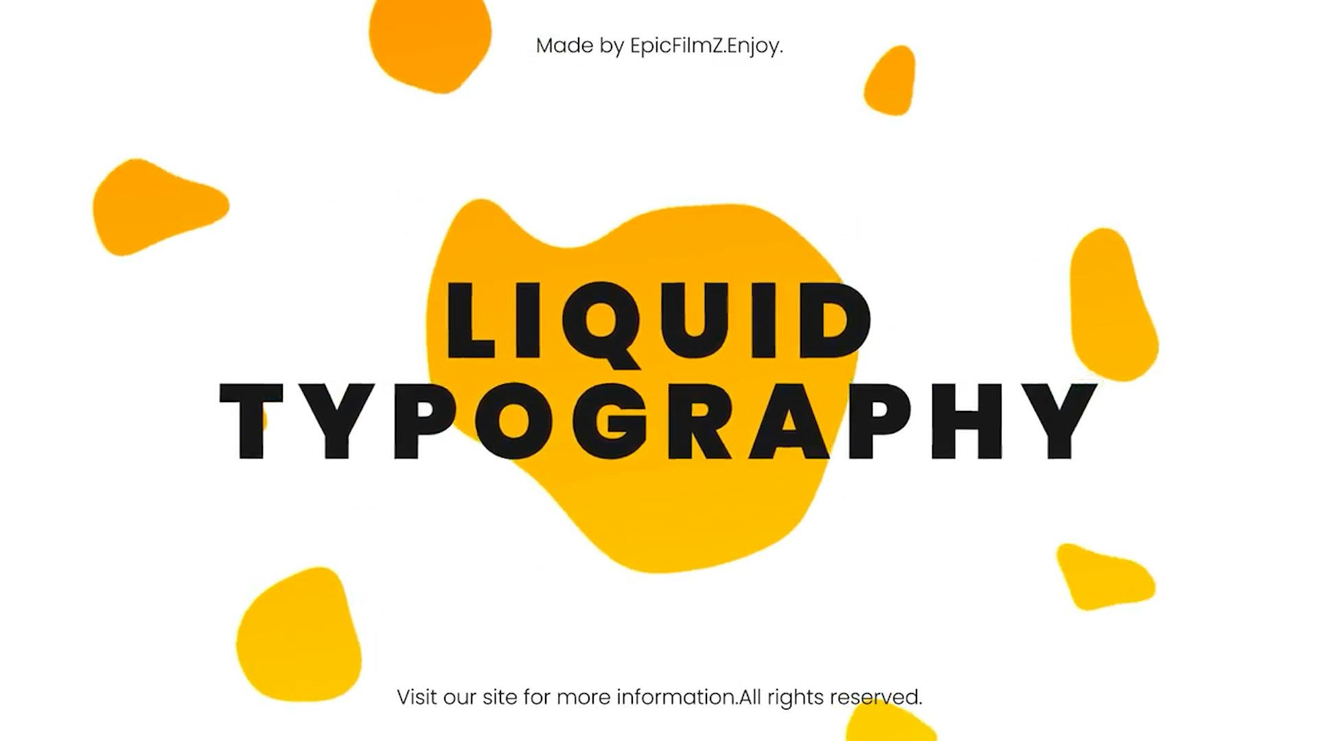 Fresh Liquid Typography video templates | Artlist