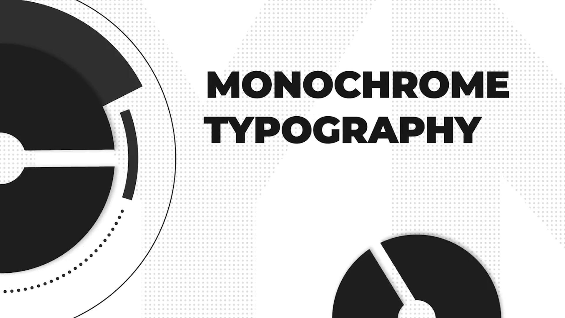 Monochrome Typography Opener video templates | Artlist