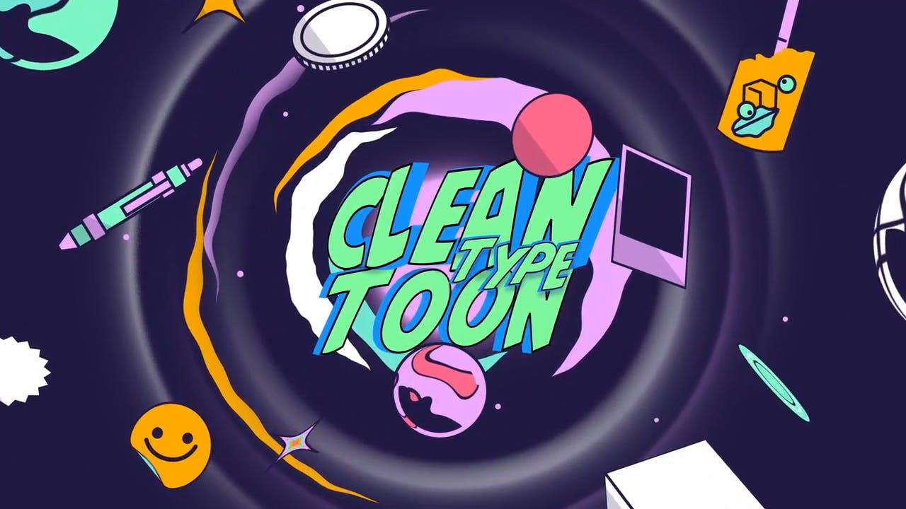 Clean Toon Type Intro video templates | Artlist