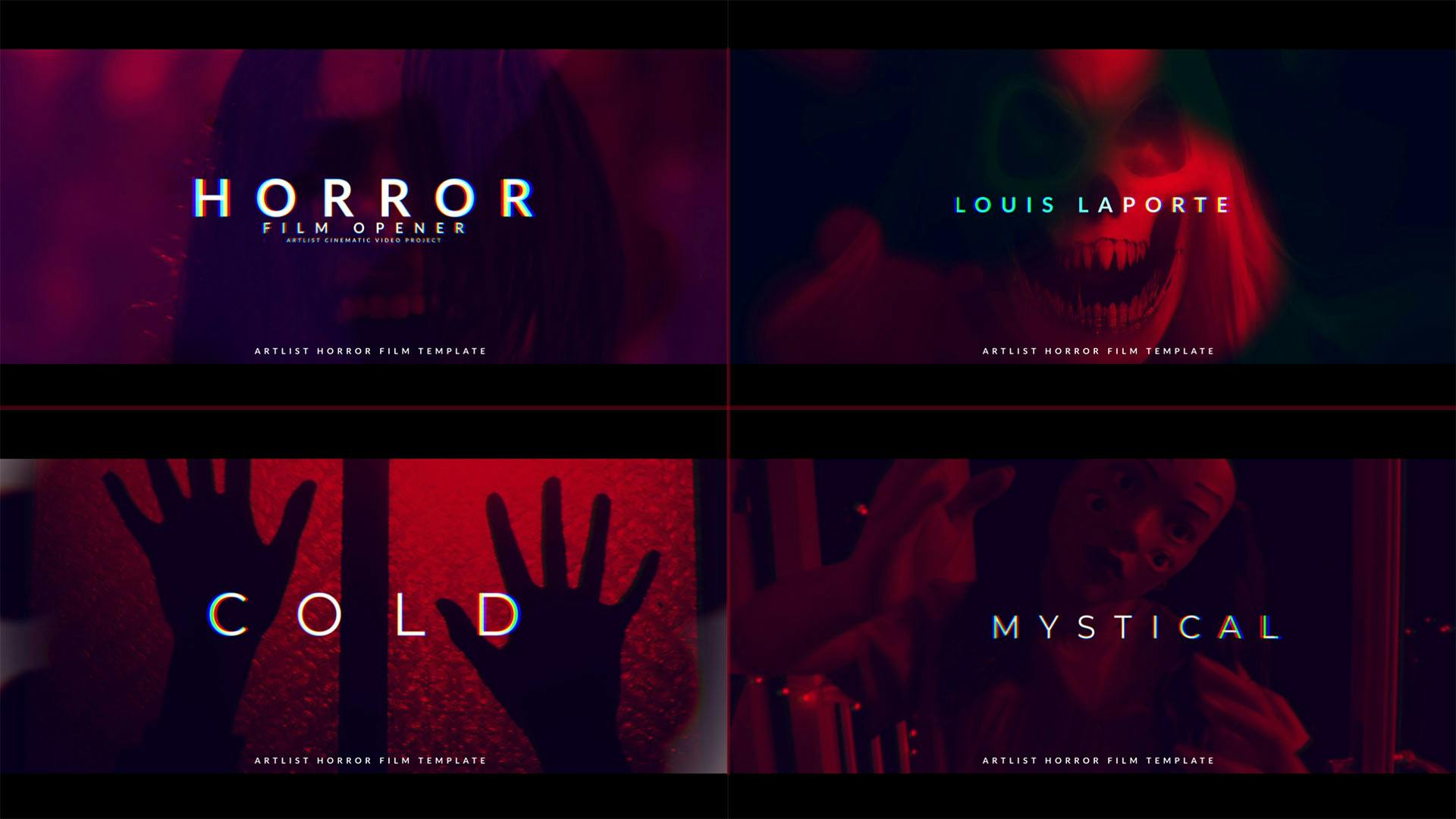 Cinematic Horror Titles video templates | Artlist