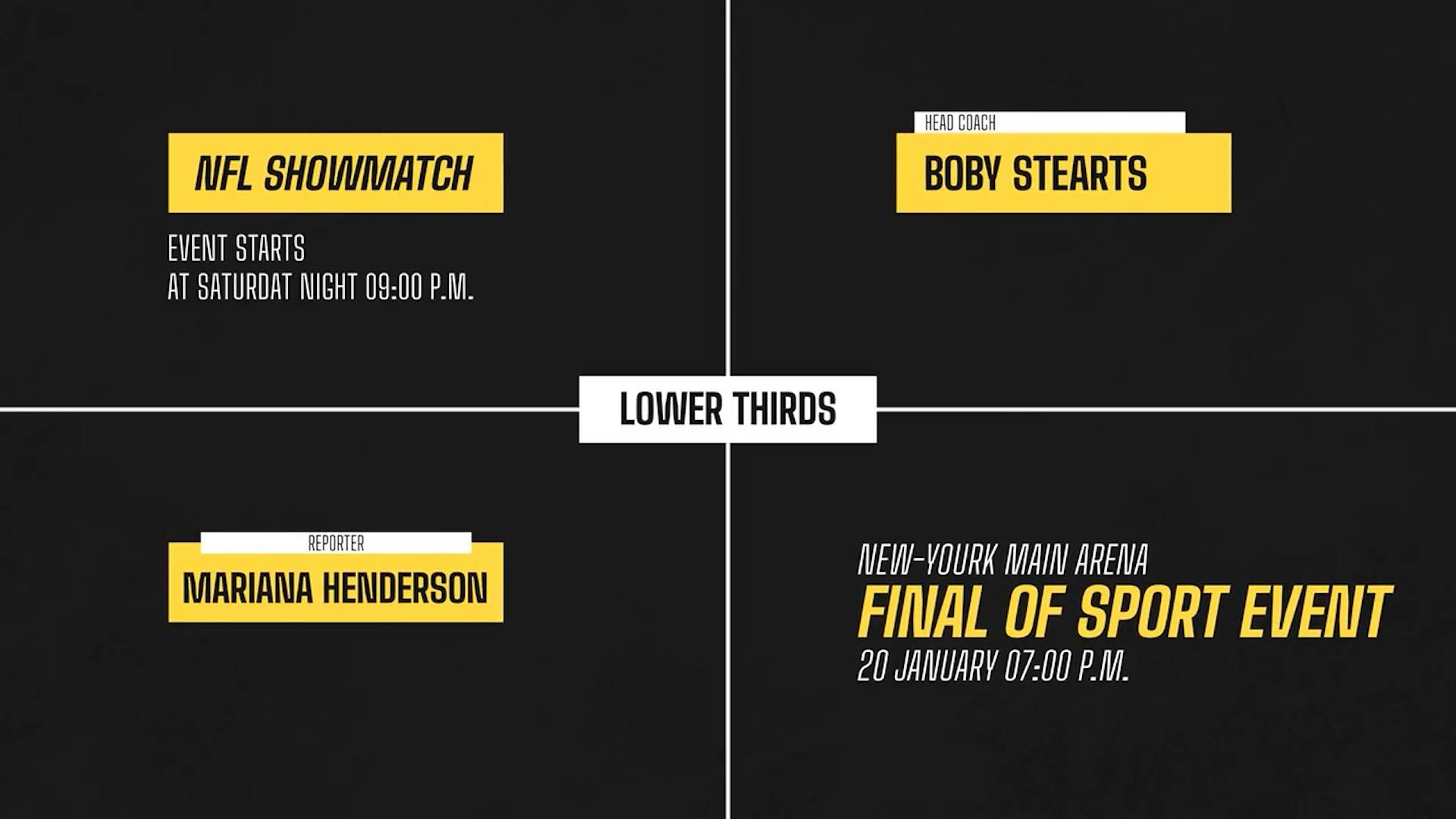 Sports Package Broadcast video templates | Artlist