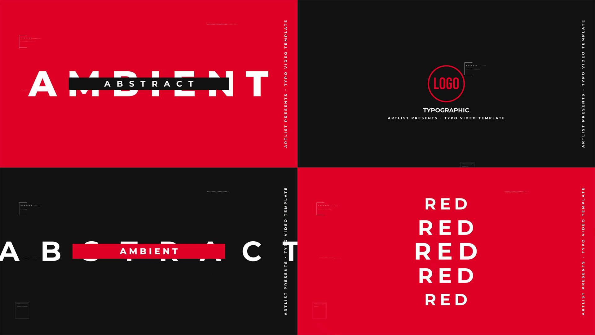 Typographic Logo Intro-RennameStudio video templates | Artlist