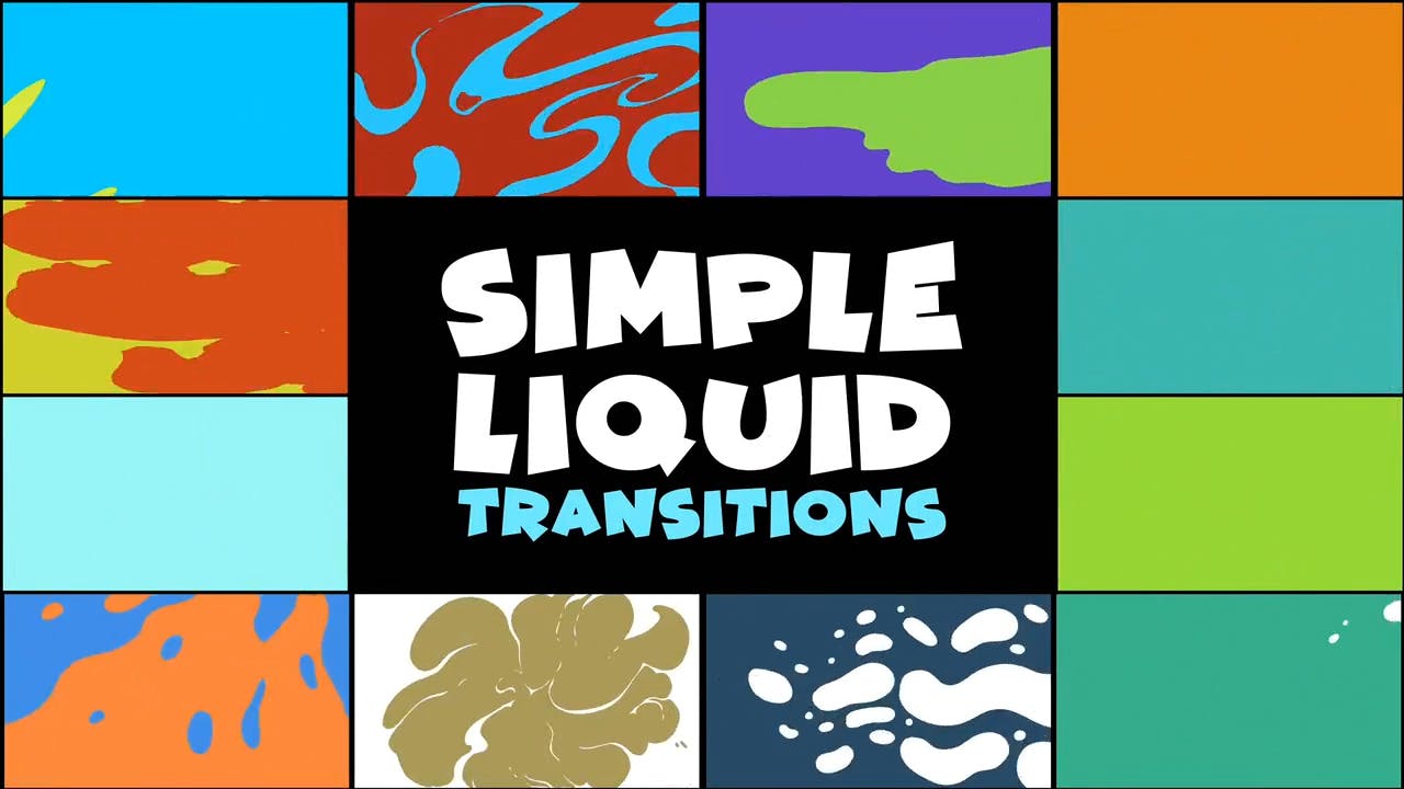 Simple Liquid Transitions video templates | Artlist