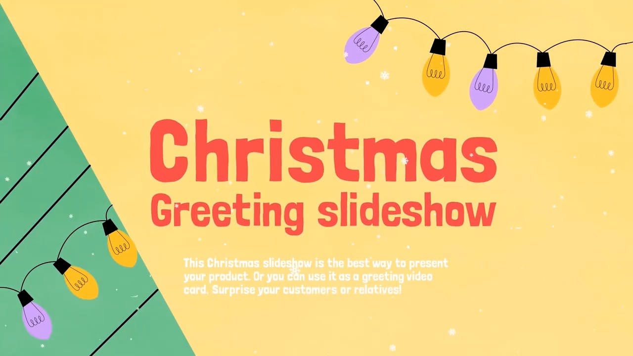 Joyful Christmas Slideshow video templates | Artlist