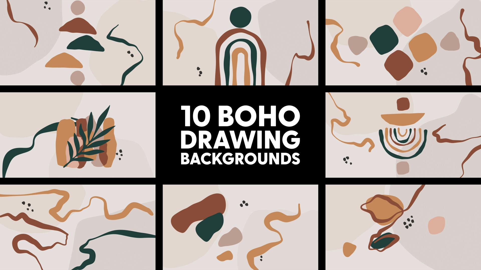 Boho Drawing Backgrounds video templates | Artlist