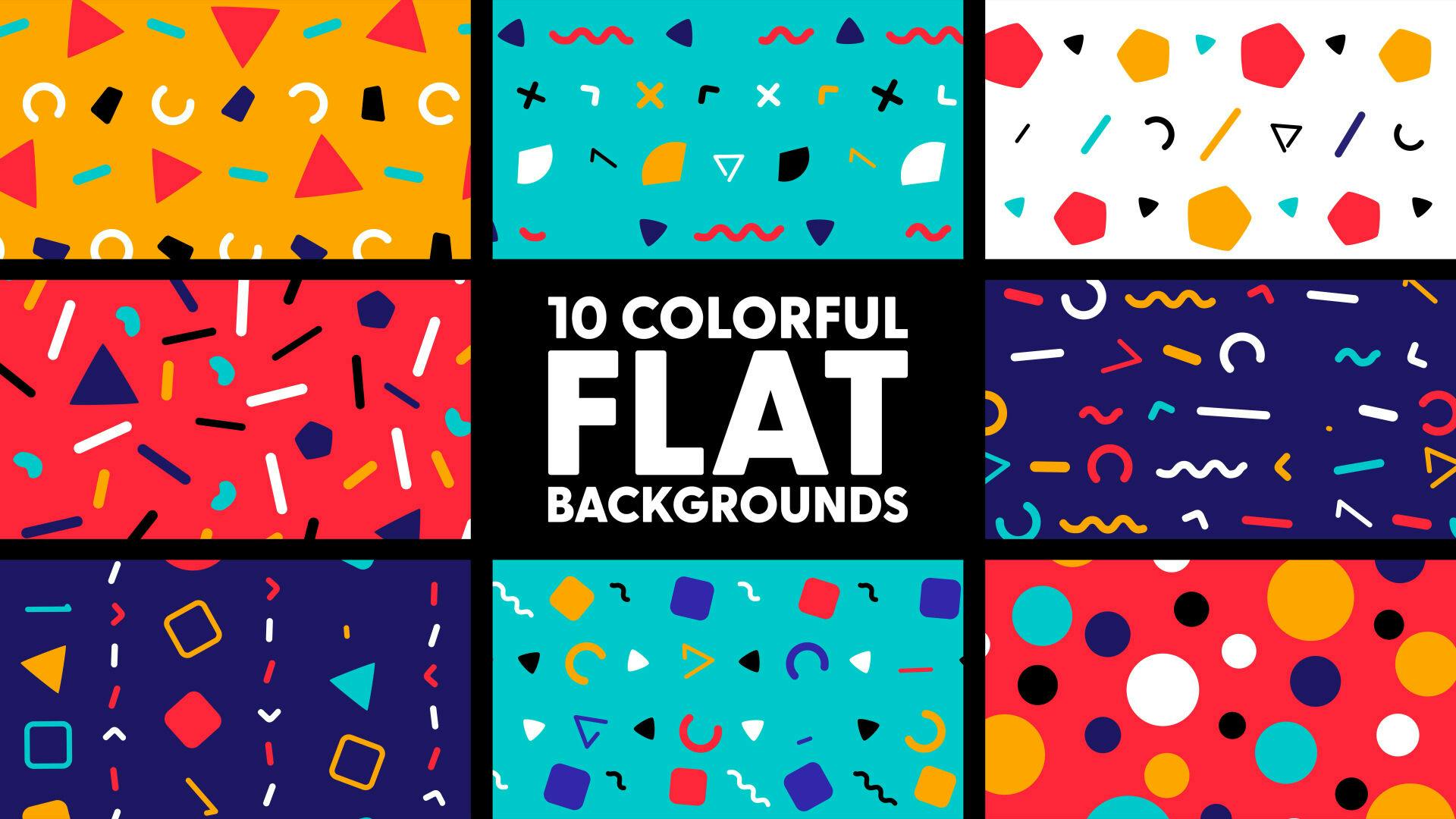 Colorful Flat Backgrounds video templates | Artlist