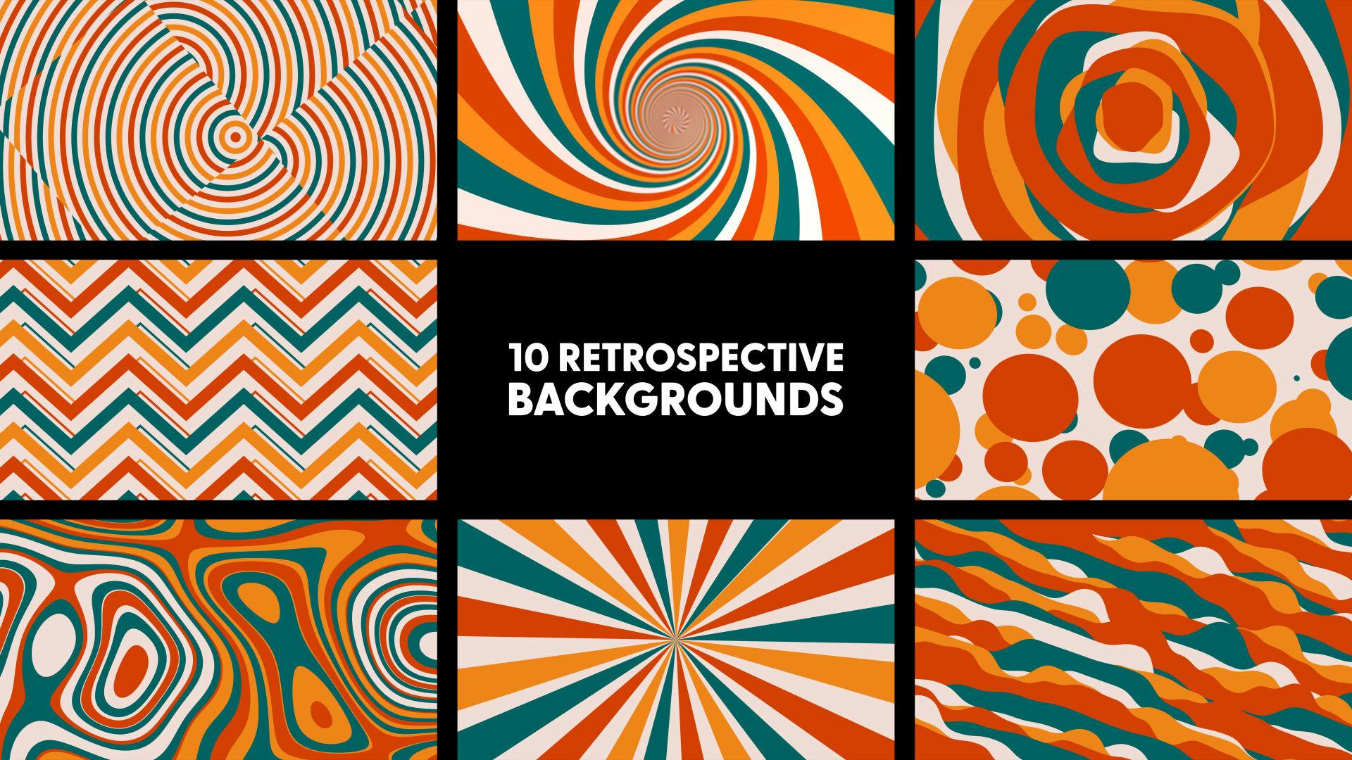 Retrospective Backgrounds video templates | Artlist