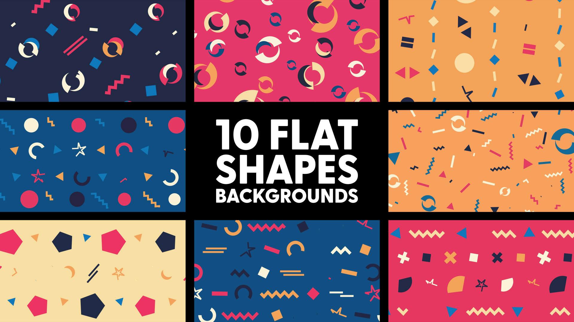 Simple Flat Shapes Backgrounds video templates | Artlist