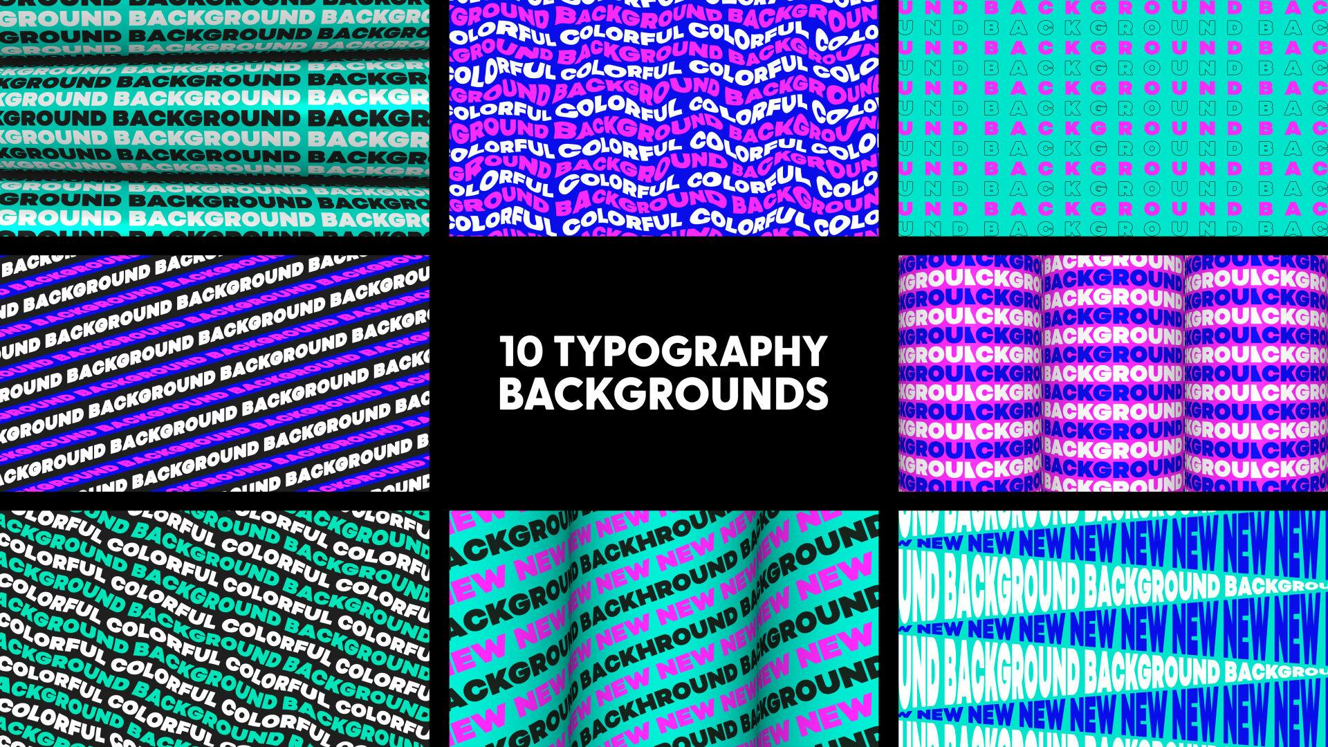 Typography Backgrounds video templates | Artlist