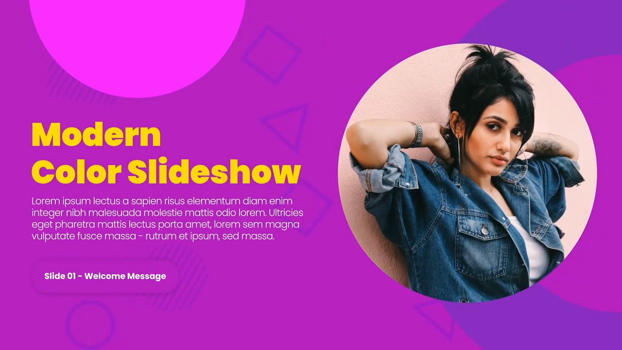 Modern Color Slideshow video templates | Artlist