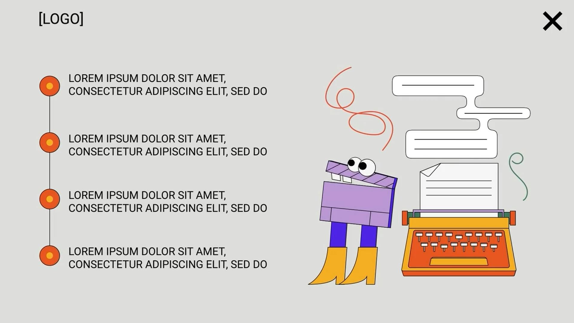 Cartoon Typo Landing video templates | Artlist