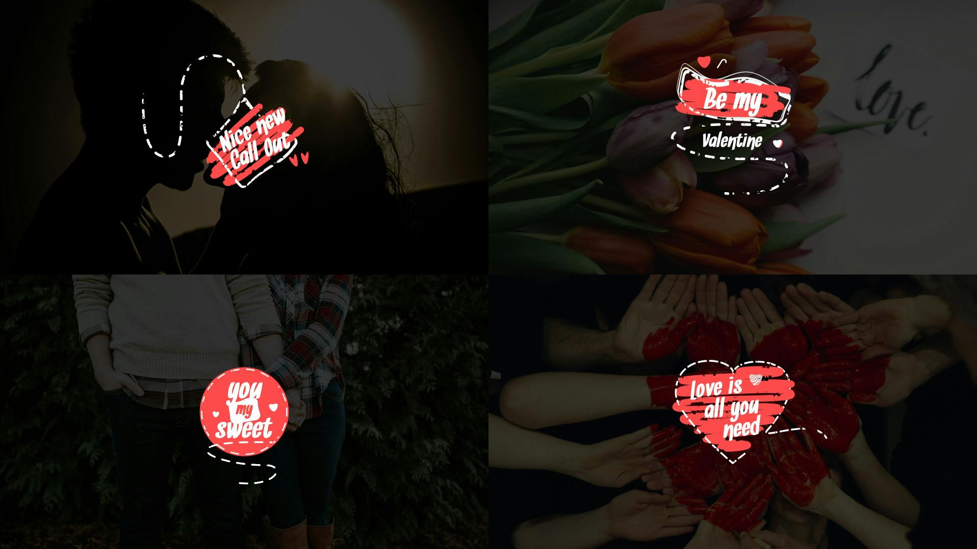 Valentines Call Out Titles video templates | Artlist