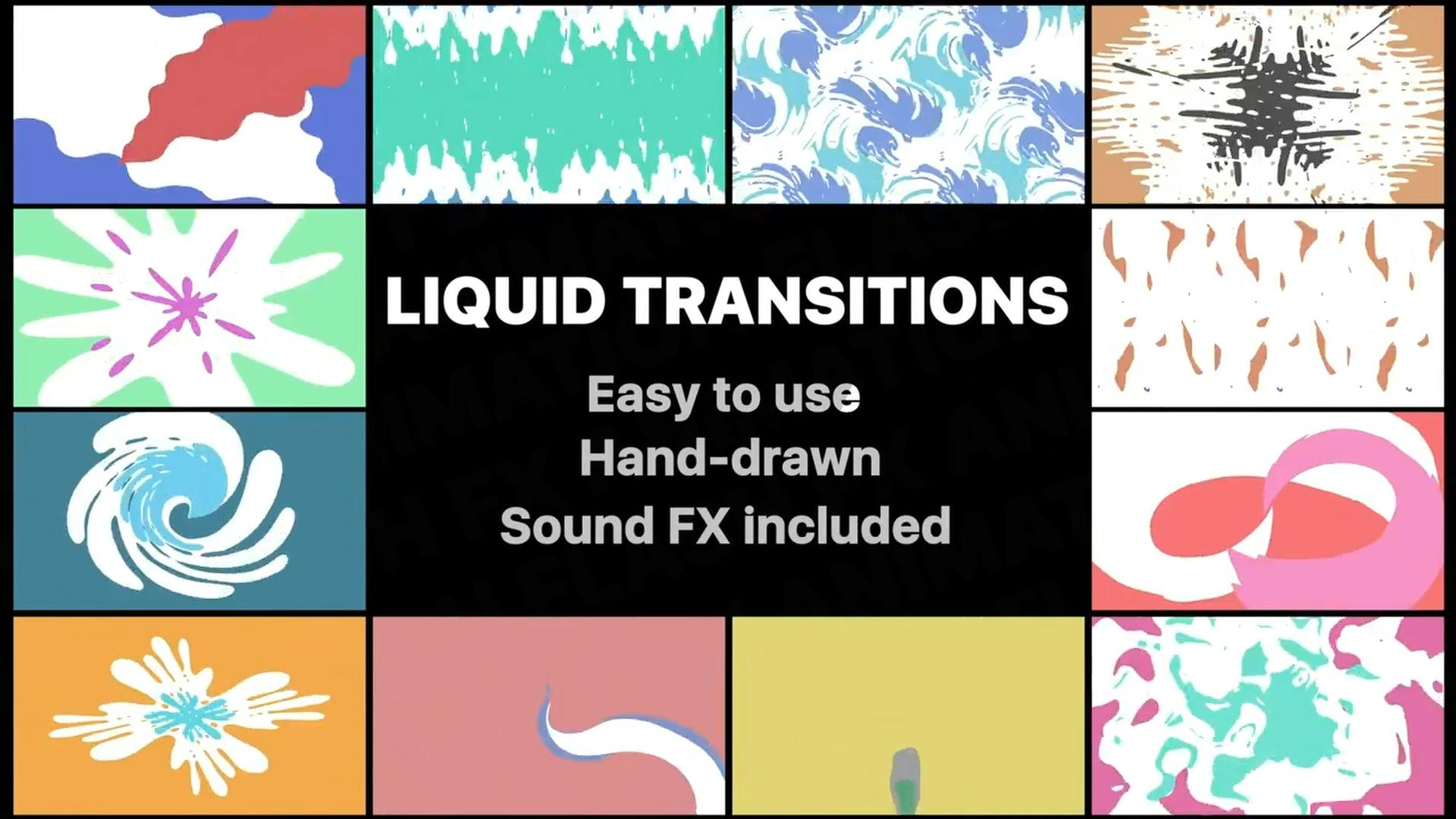Dynamic Liquid Transitions Pack video templates | Artlist