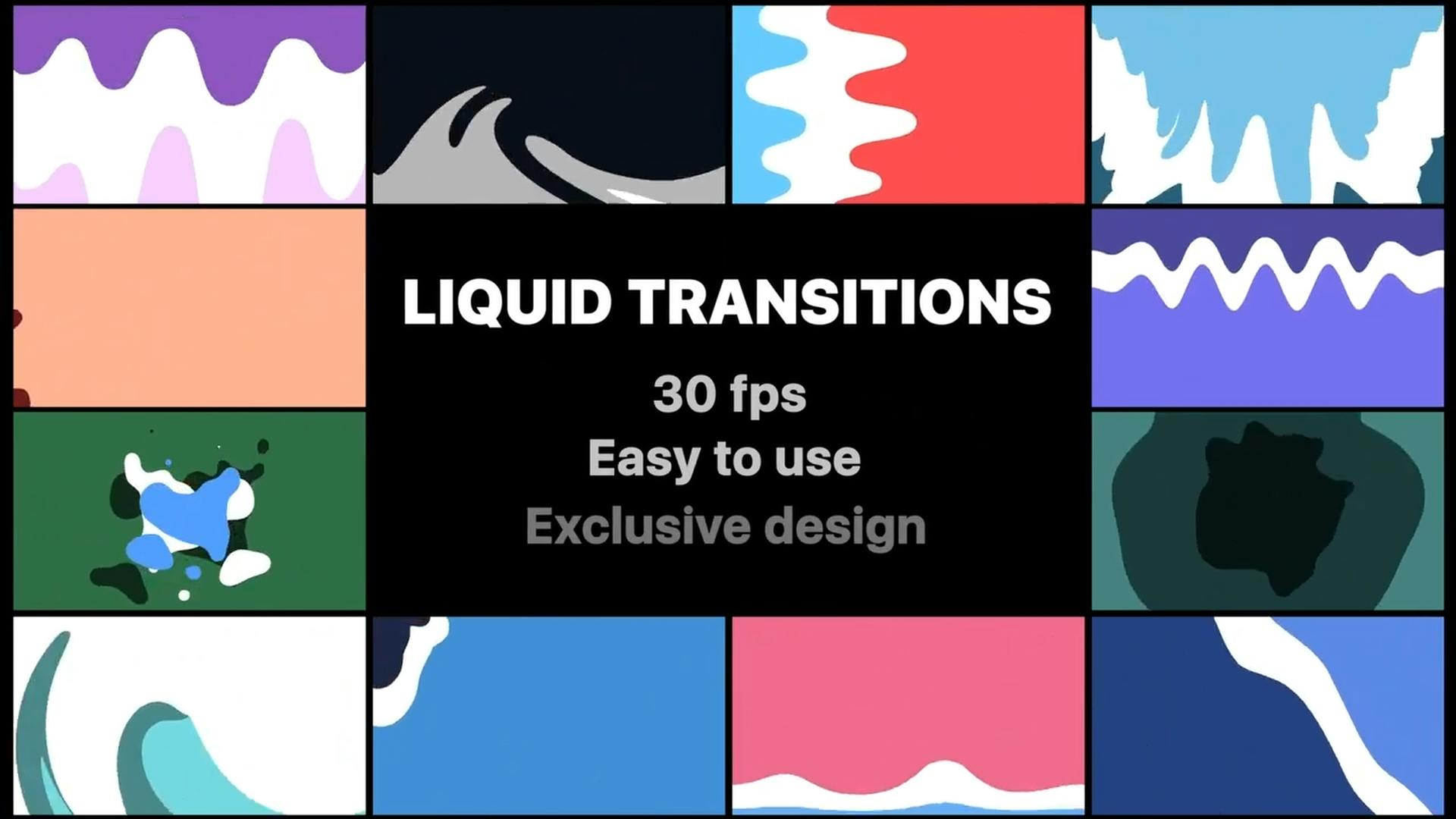 Wavy Liquid Transitions video templates | Artlist