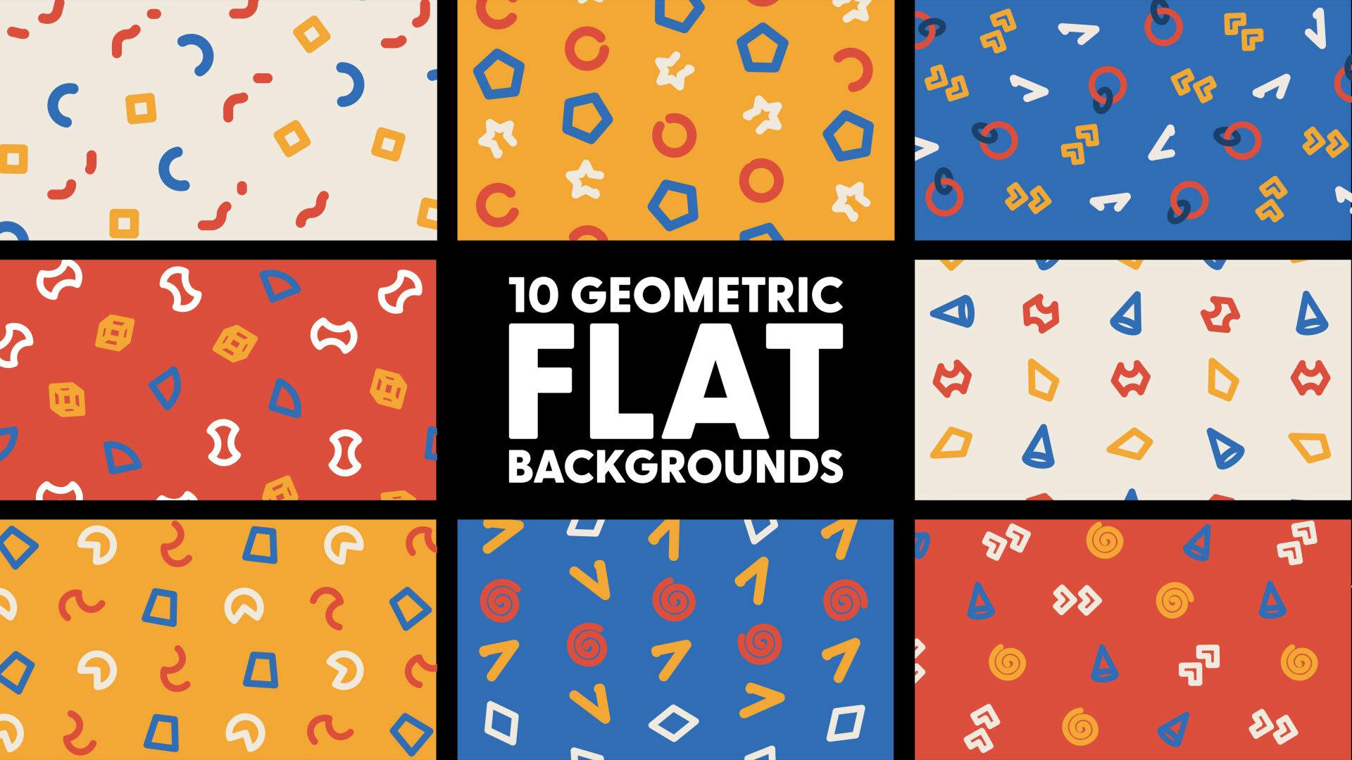 Geometric Flat Backgrounds video templates | Artlist