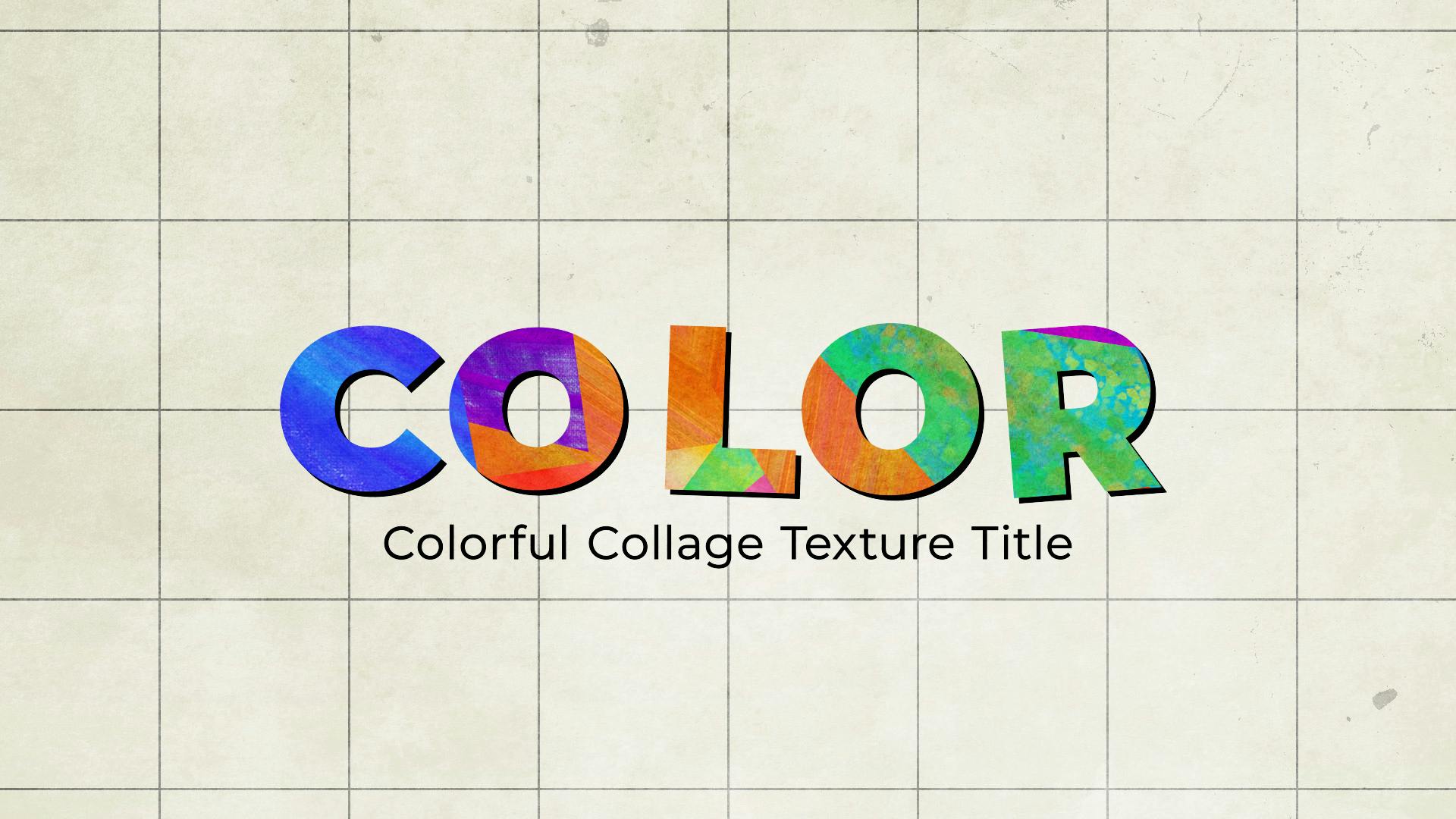 Colorful Collage Texture Title video templates | Artlist