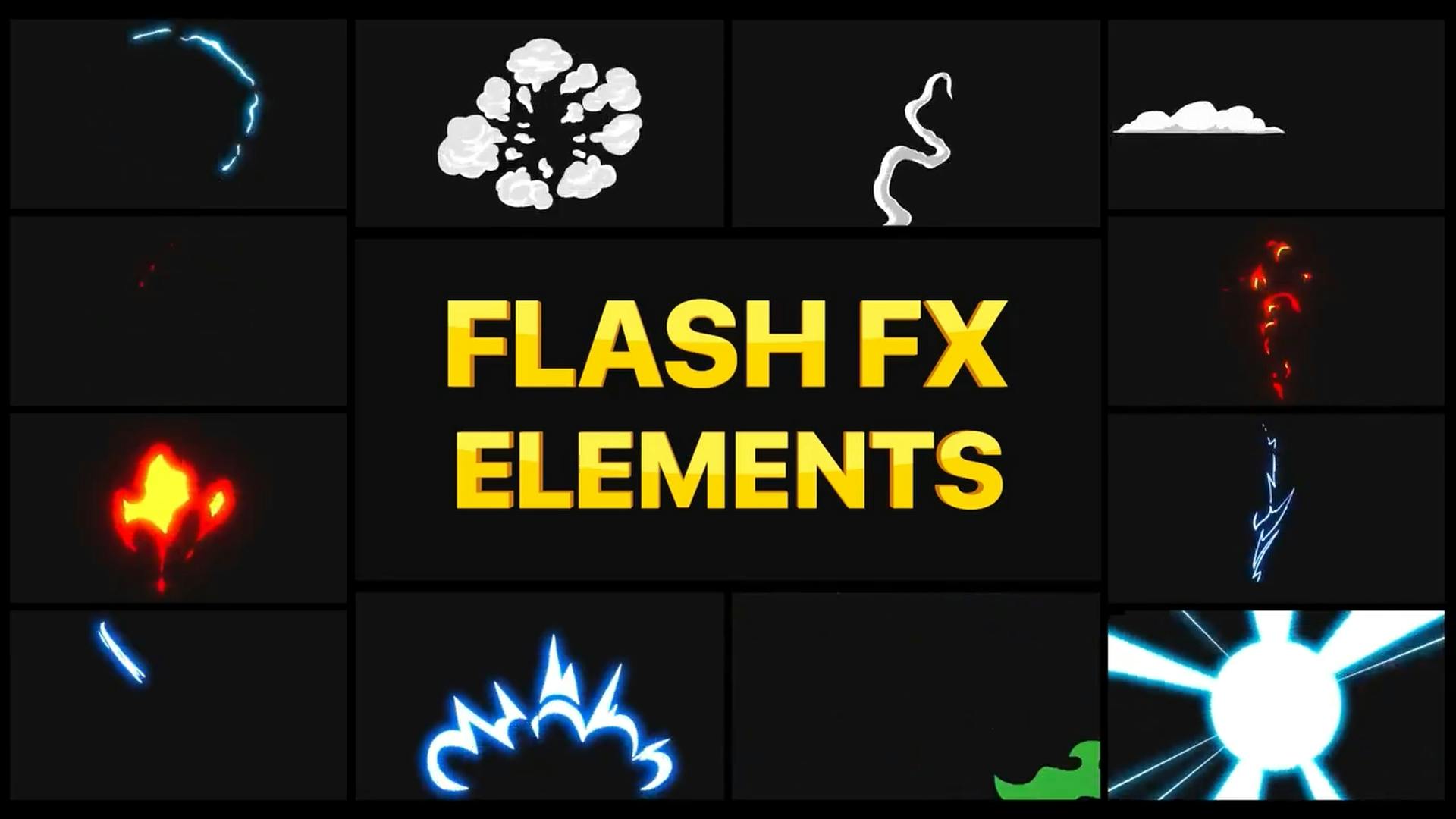 Super Flash FX Elements Pack video templates | Artlist