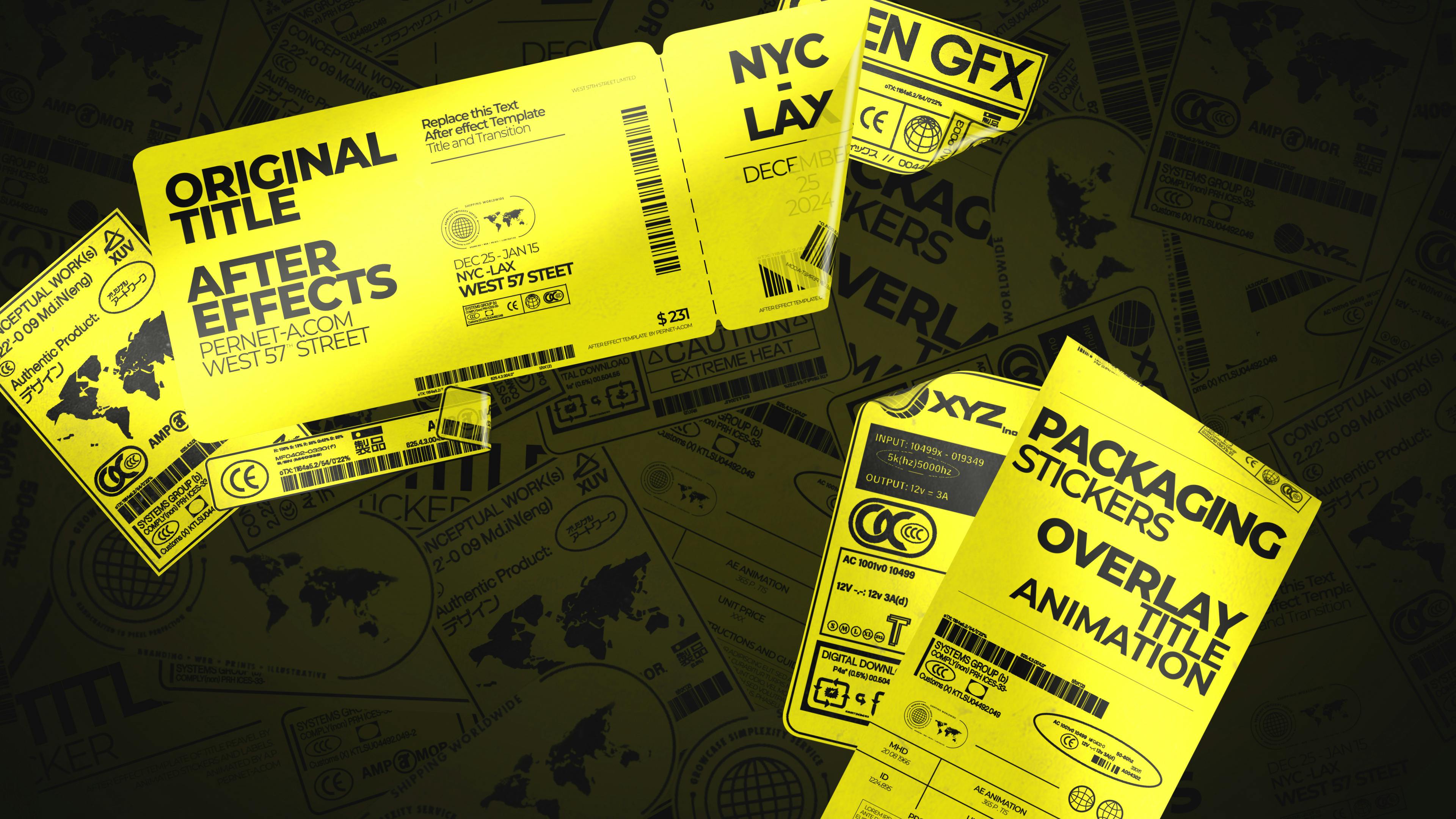 Label Stickers video templates | Artlist