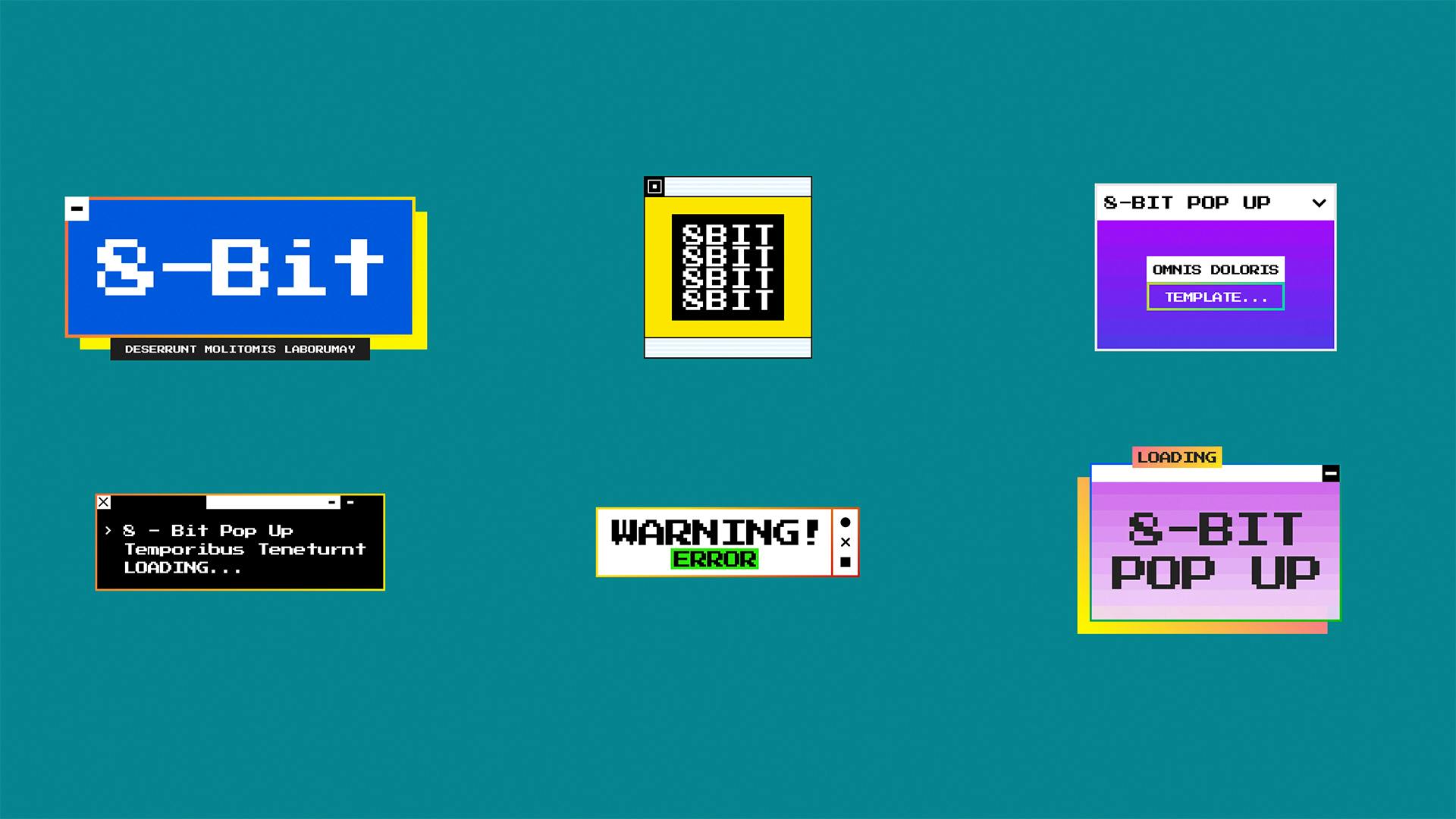 Creative 8-Bit Pop Up video templates | Artlist