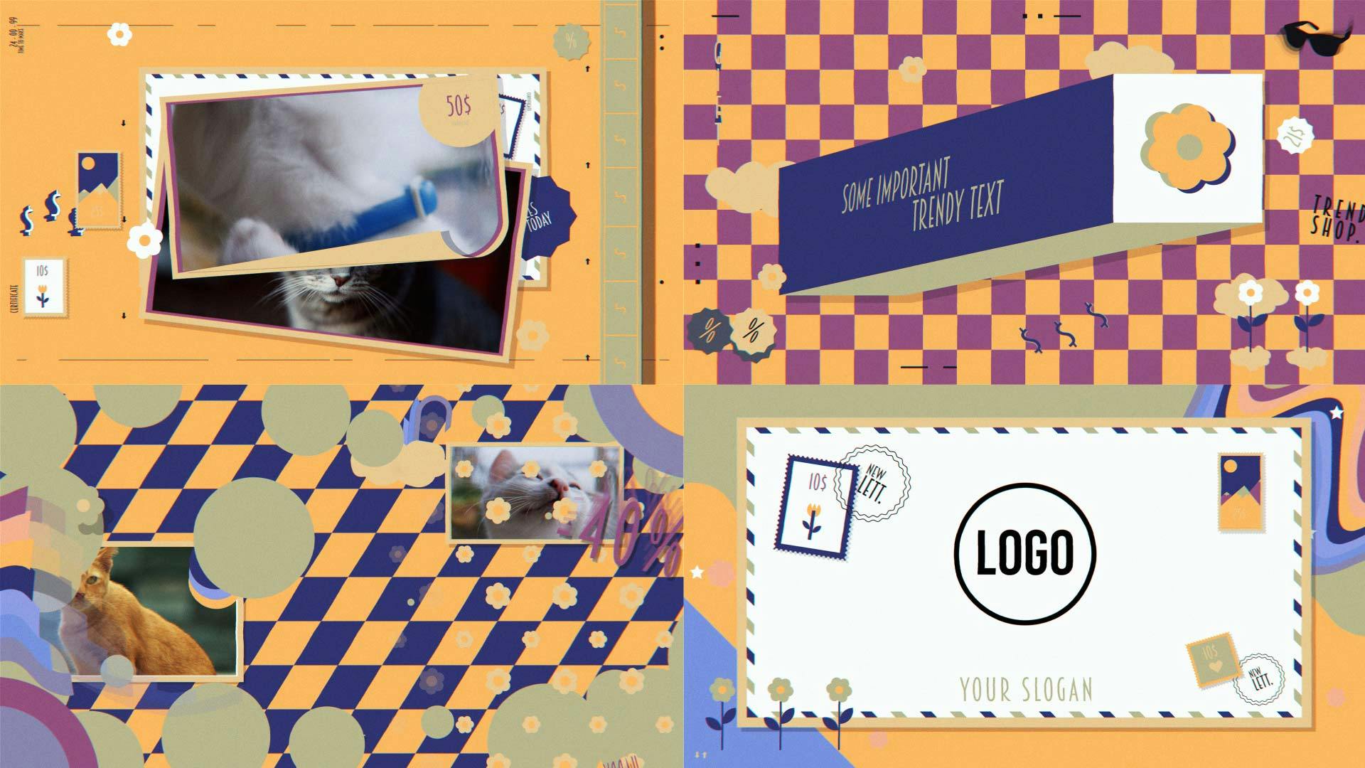 Trendy Retro Intro video templates | Artlist