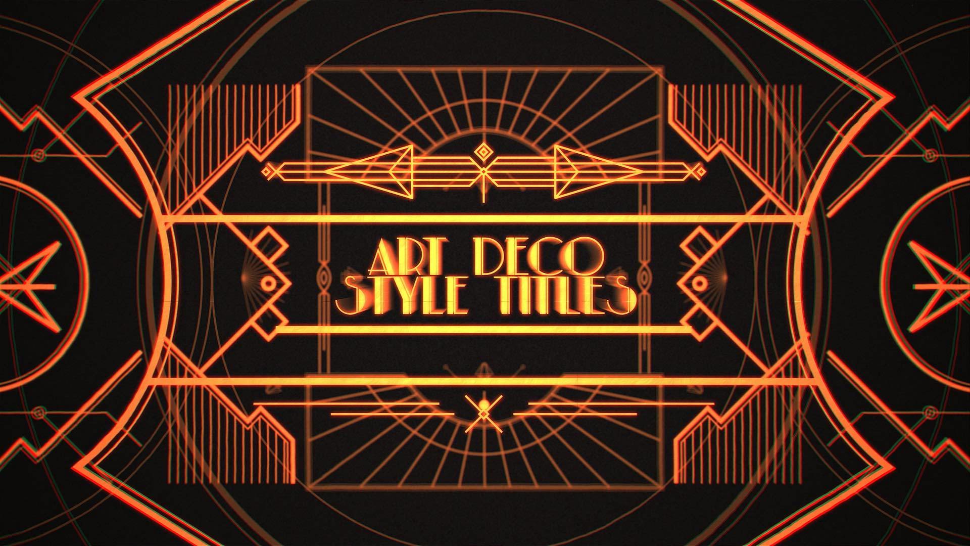 Art Deco Style Titles video templates | Artlist