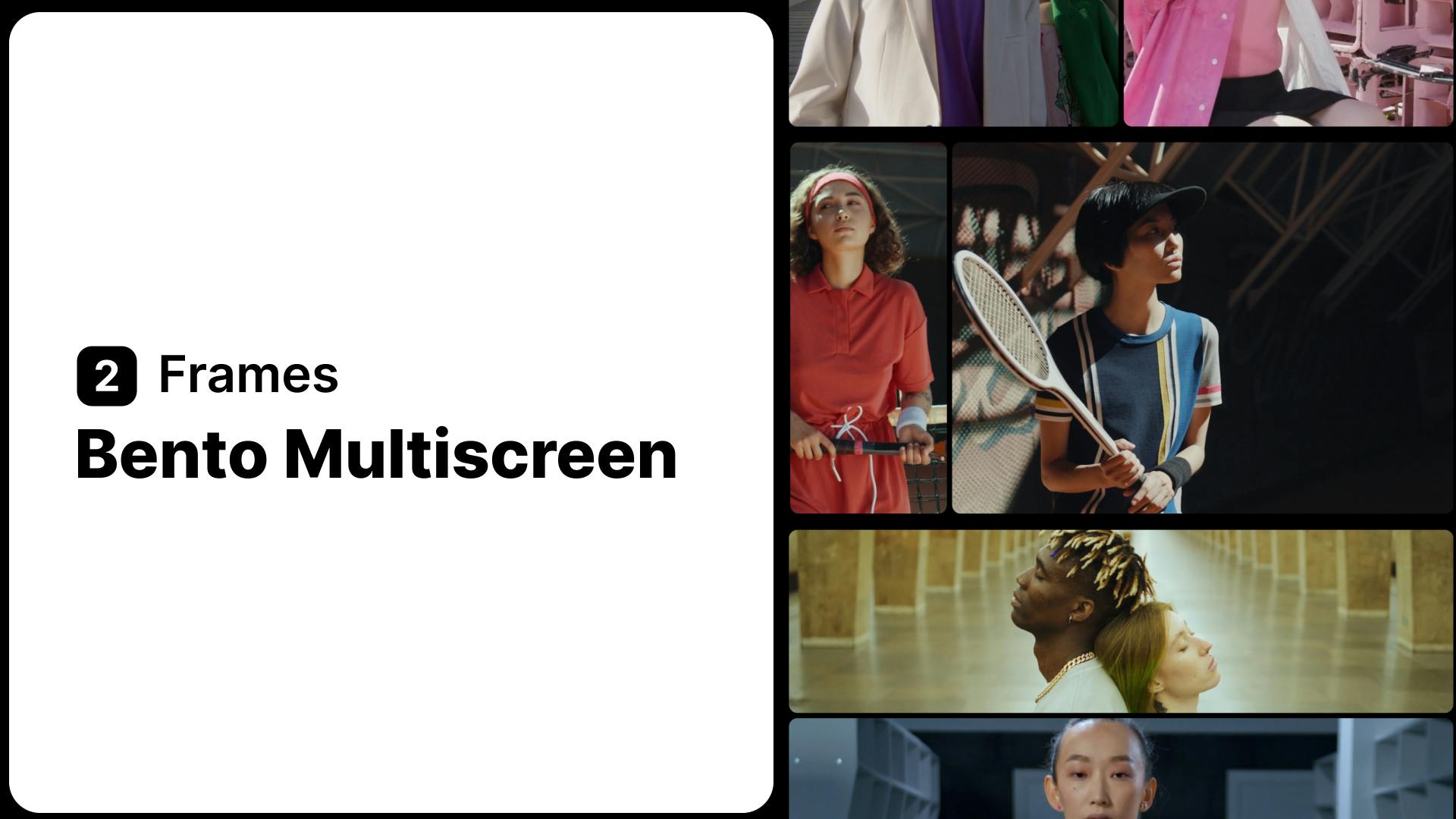 Bento Multiscreen Transition 2 Frames video templates | Artlist