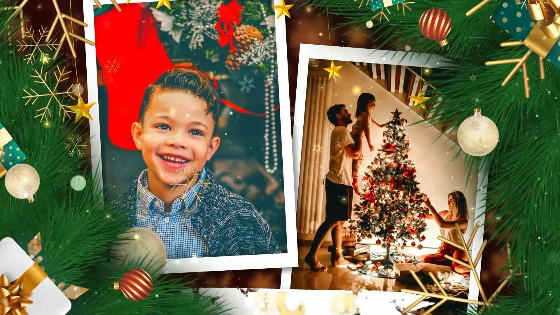 Christmas Gold Slideshow video templates | Artlist