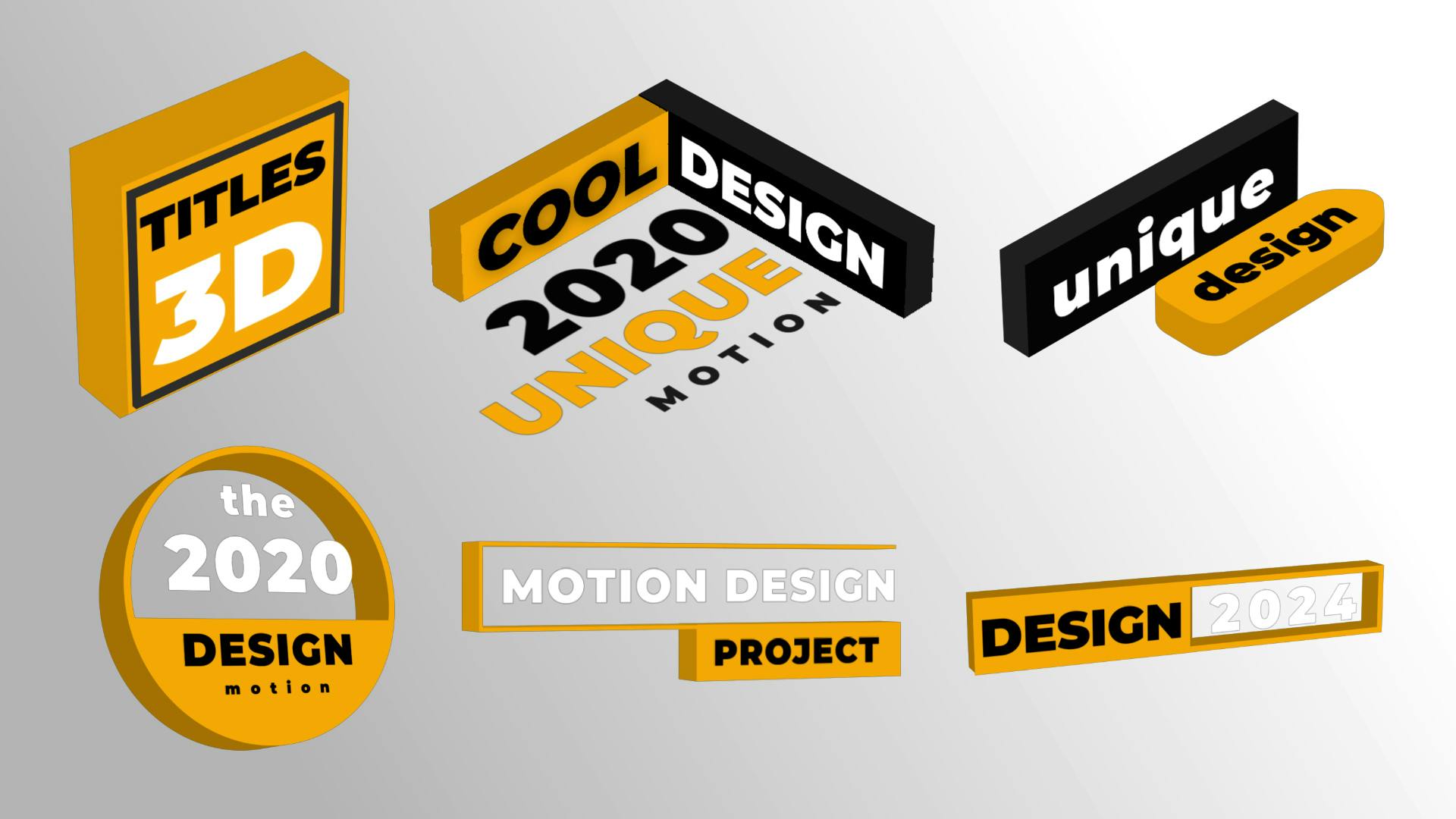 Modern Isometric Titles video templates | Artlist