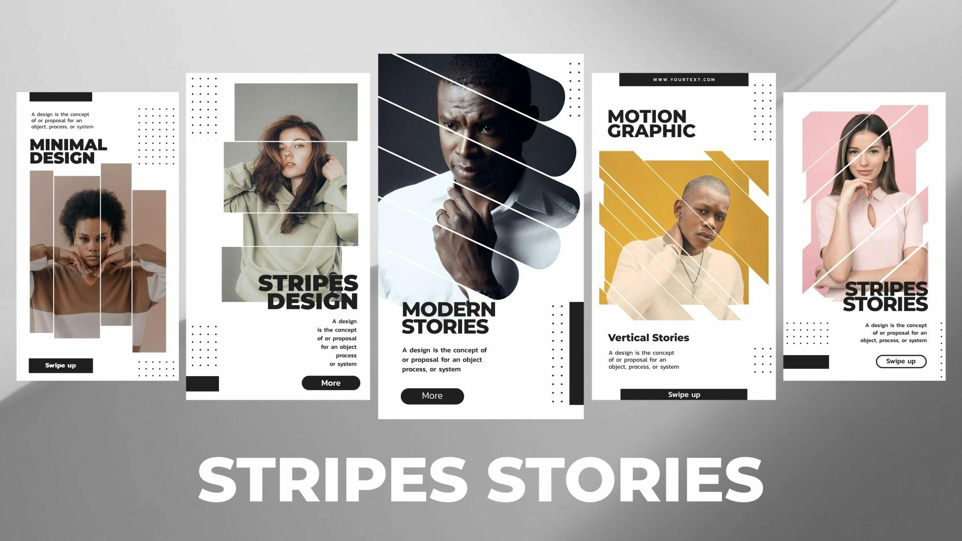 Stripes Stories video templates | Artlist