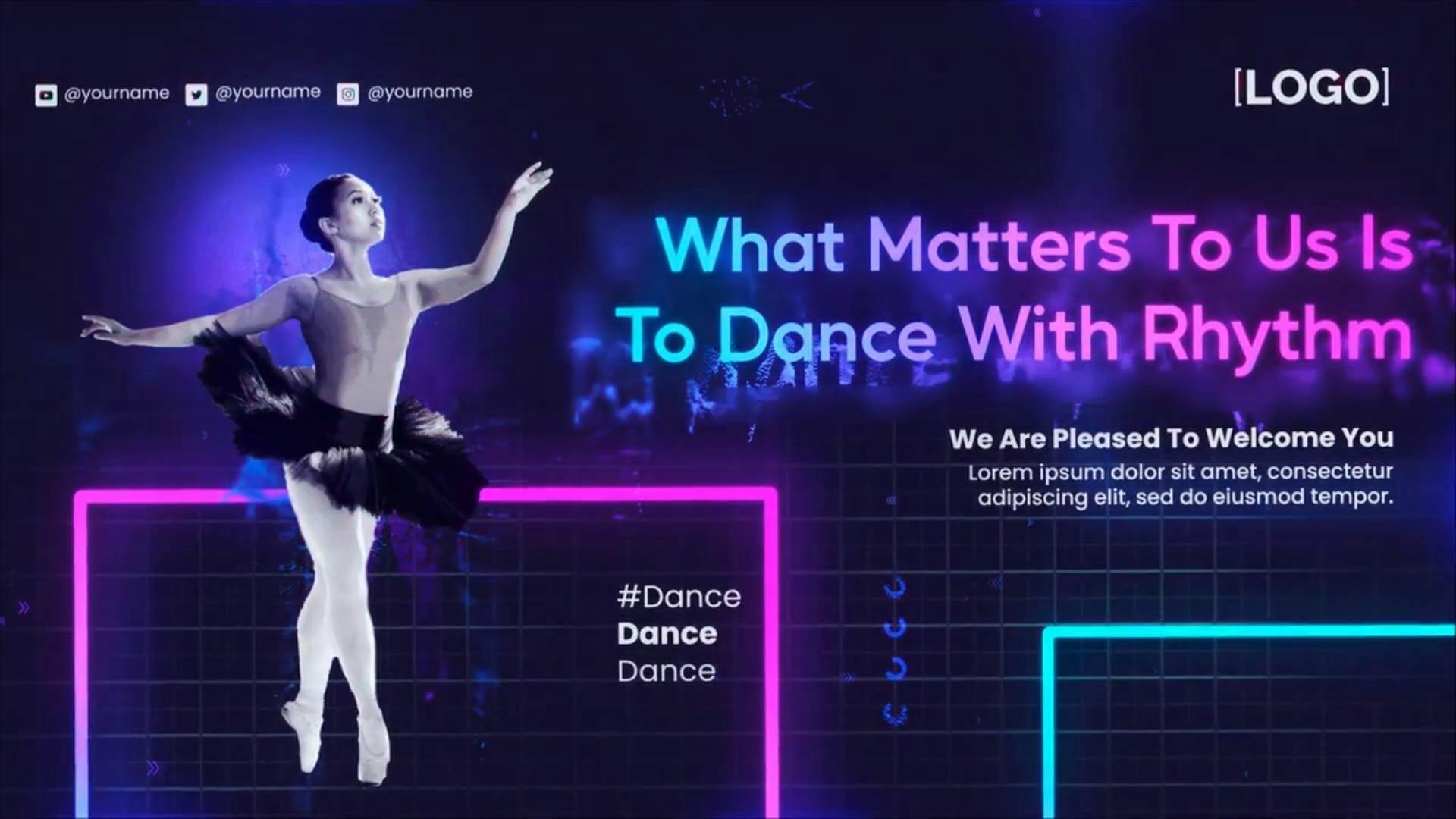 Neon Dance Academy video templates | Artlist