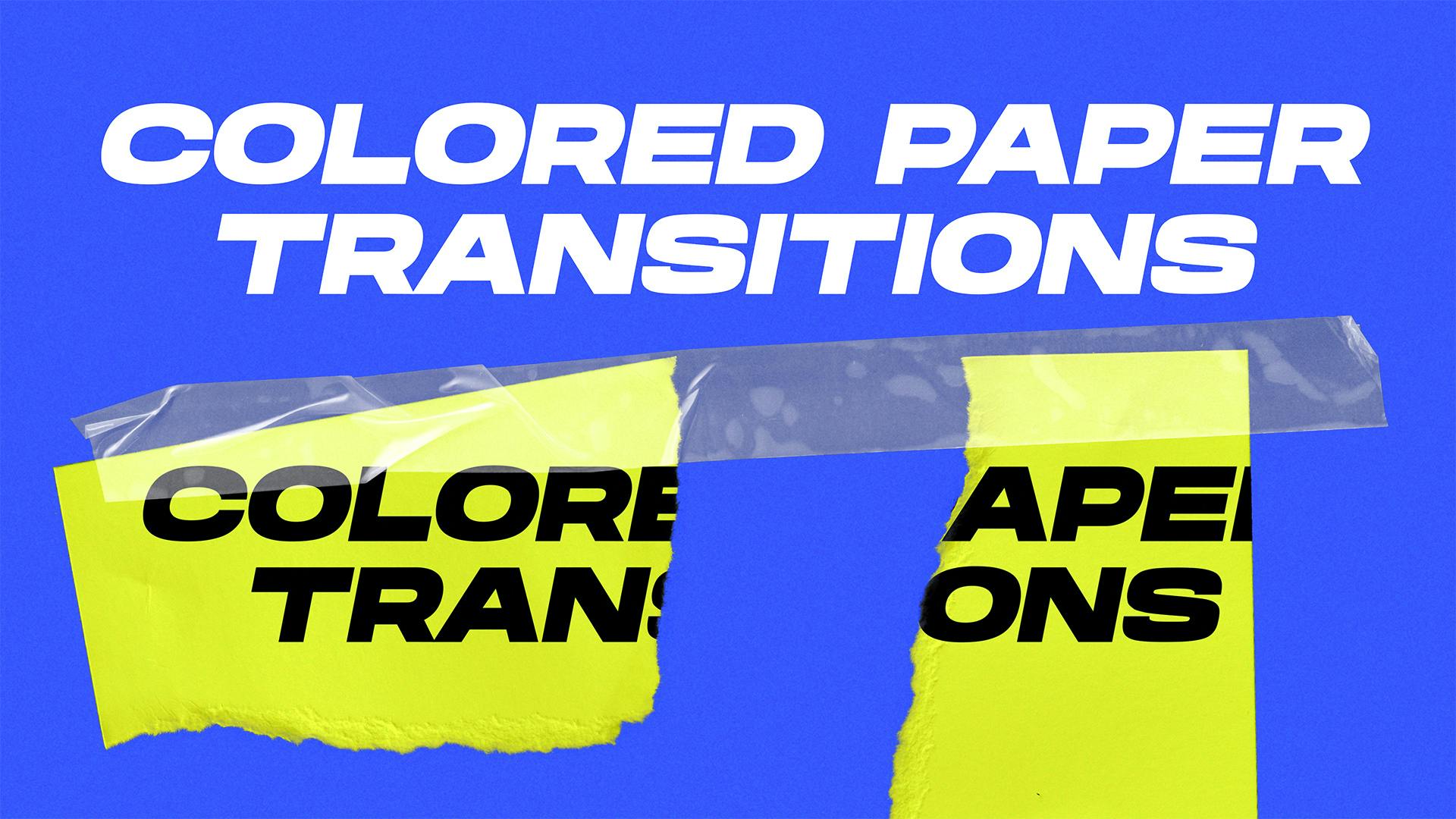 Colored Paper Transitions video templates | Artlist