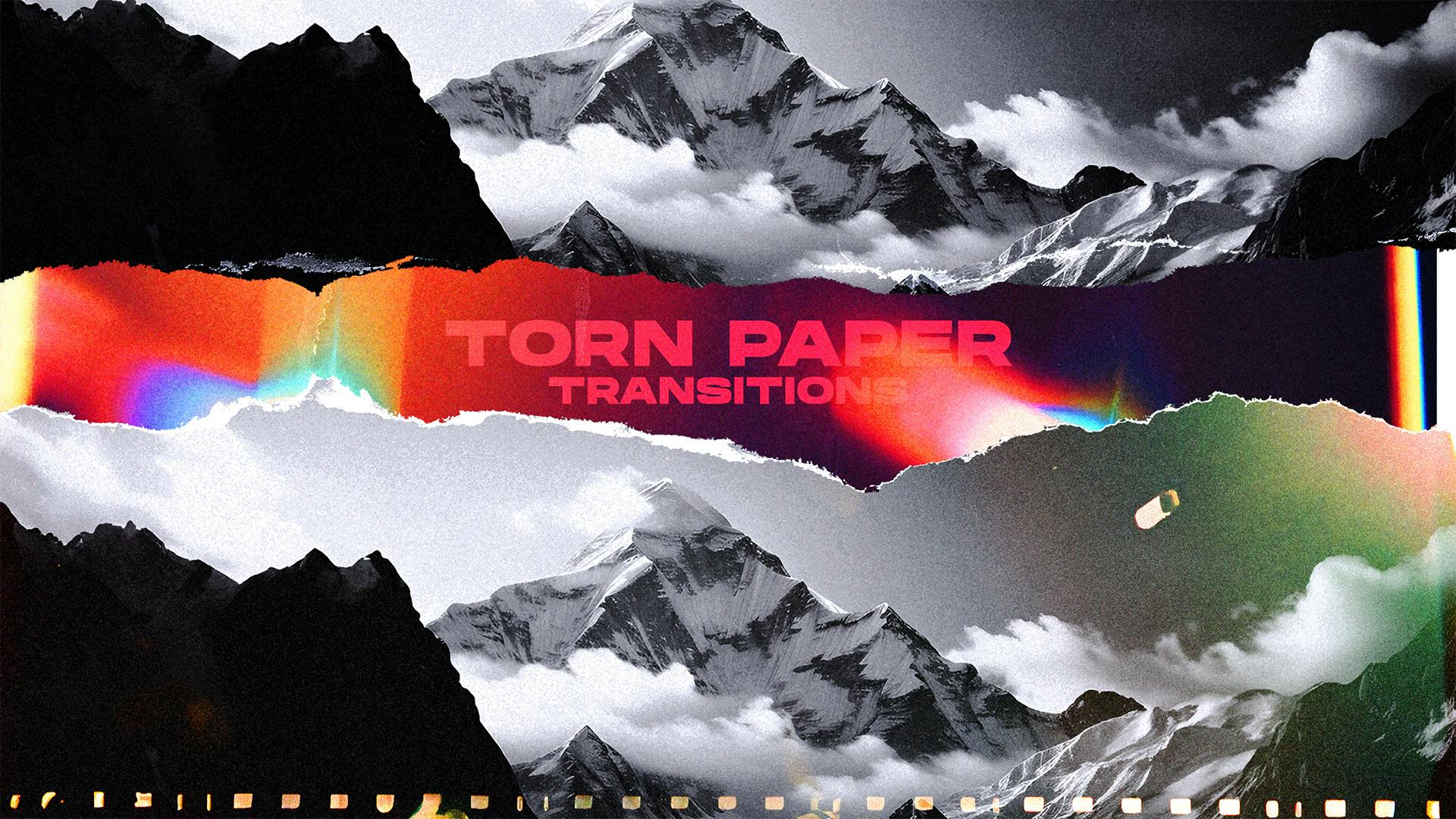 Ripped Paper Transitions Pack video templates | Artlist