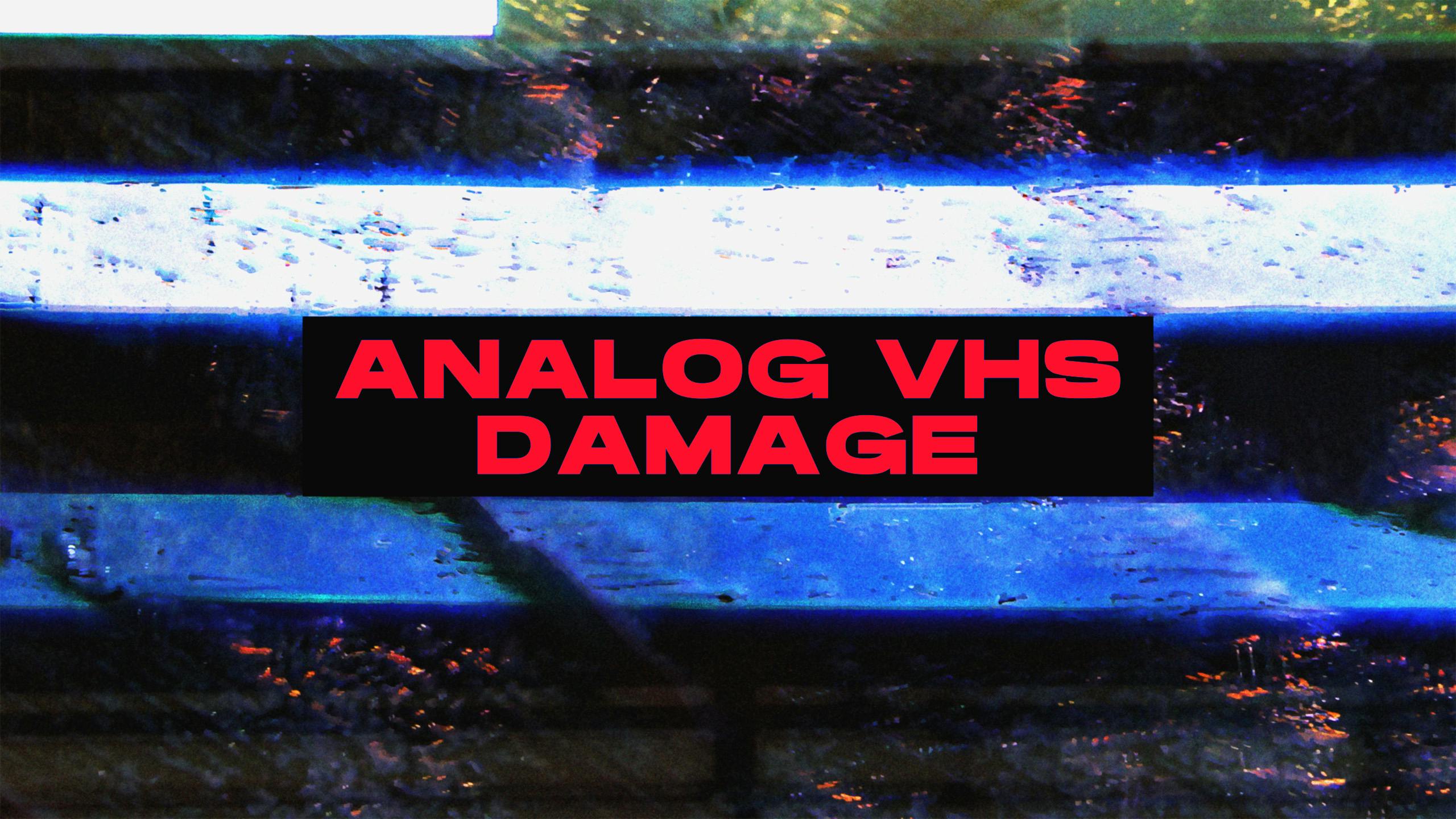 Analog VHS Damage Transitions video templates | Artlist