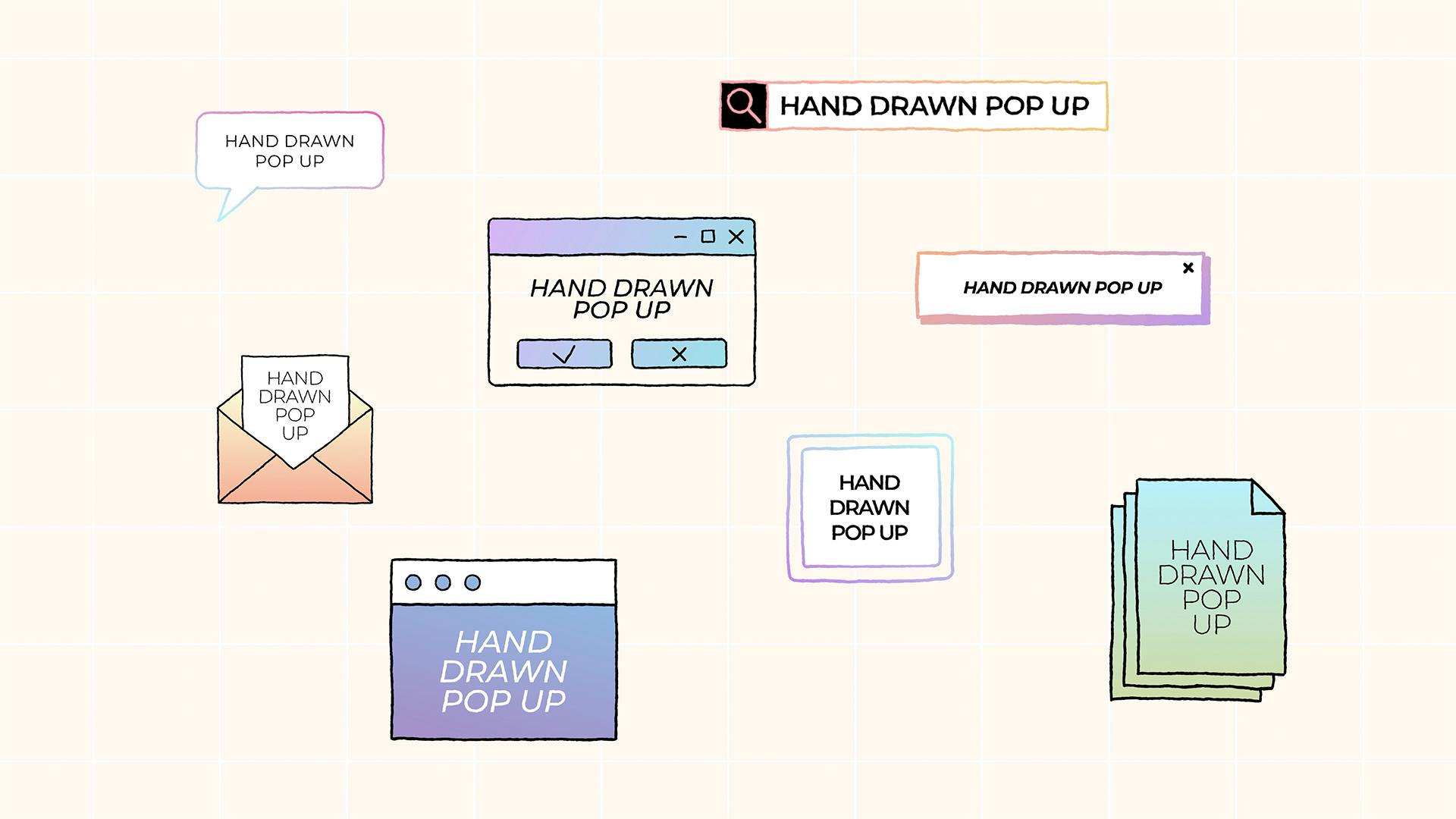 Hand Drawn Pop Up video templates | Artlist