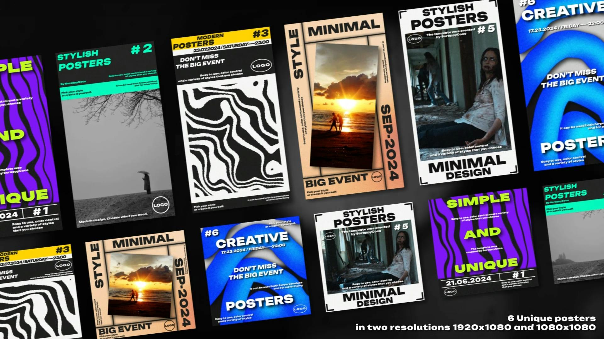 Modern Posters video templates | Artlist