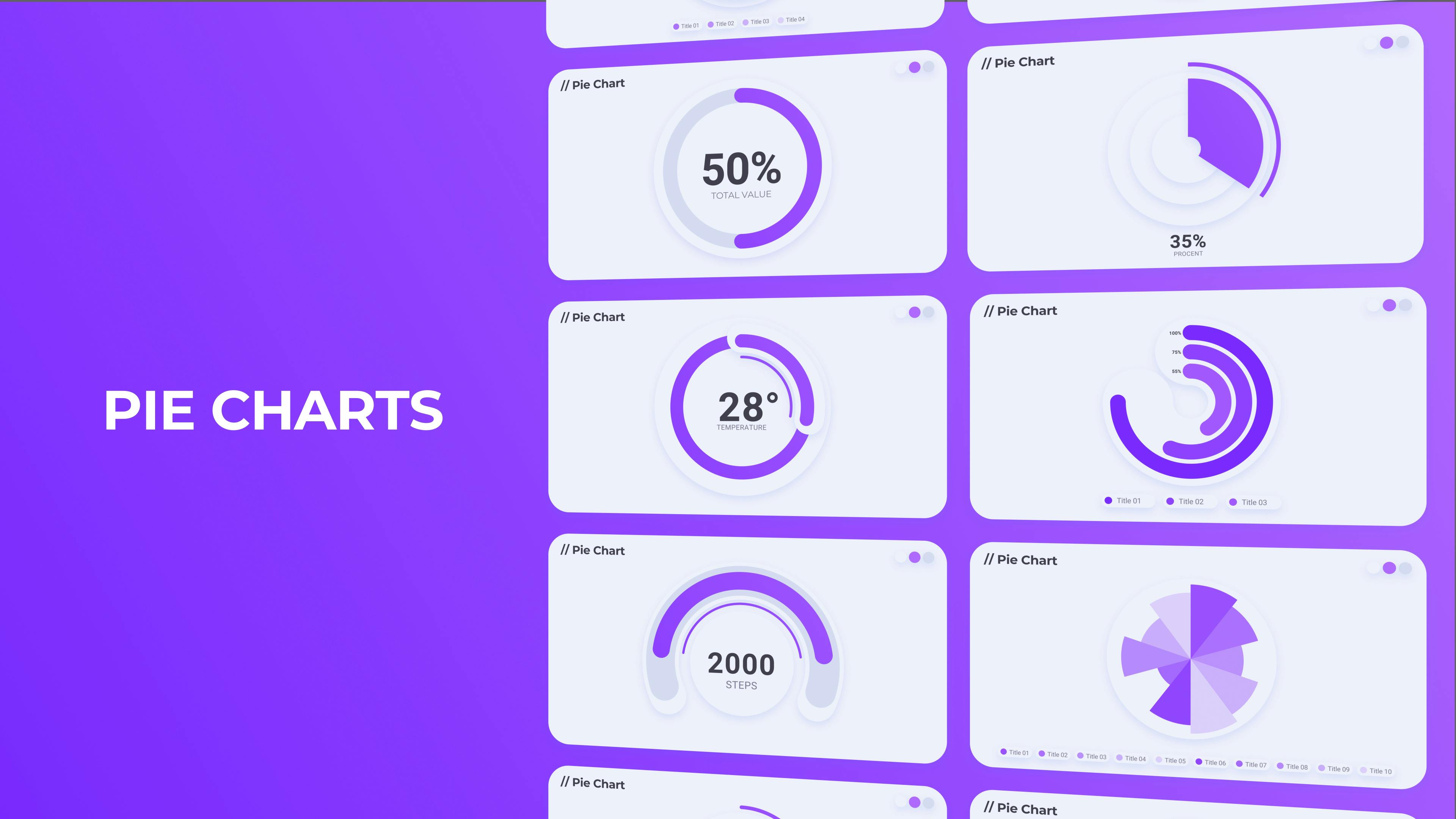Infographics Pie Charts video templates | Artlist