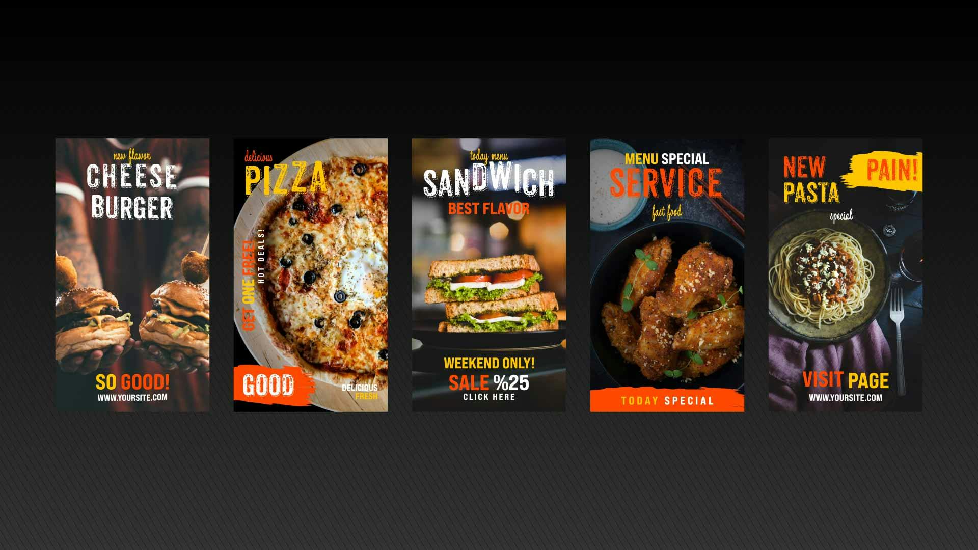 Food Social Reels video templates | Artlist