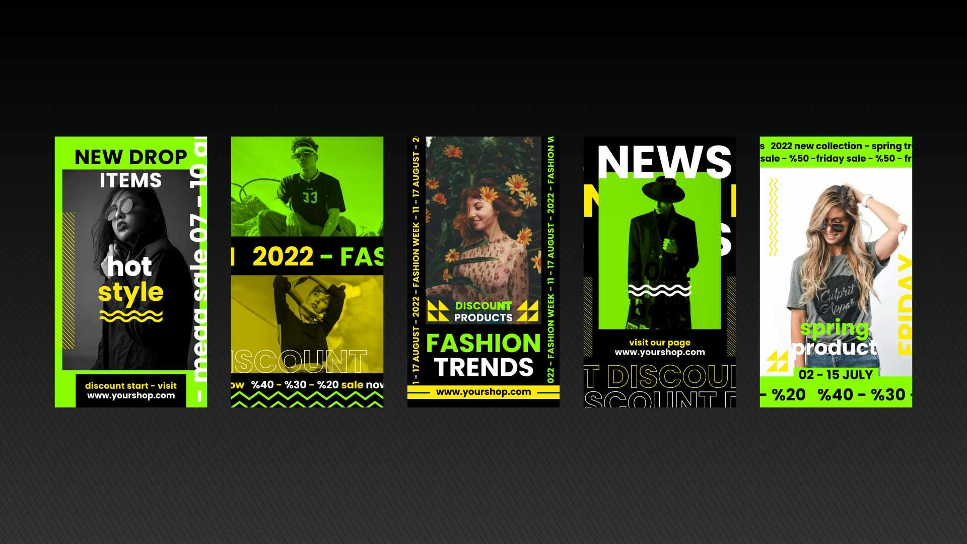 Weekend Wears Social Reels video templates | Artlist