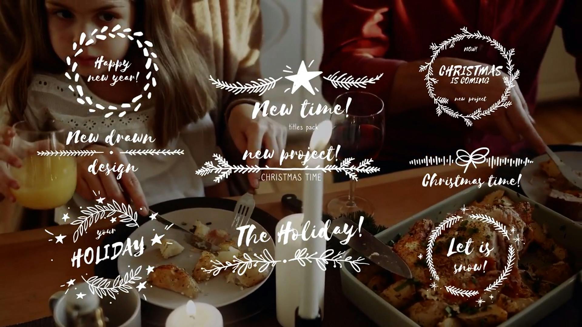 Christmas Titles Pack video templates | Artlist