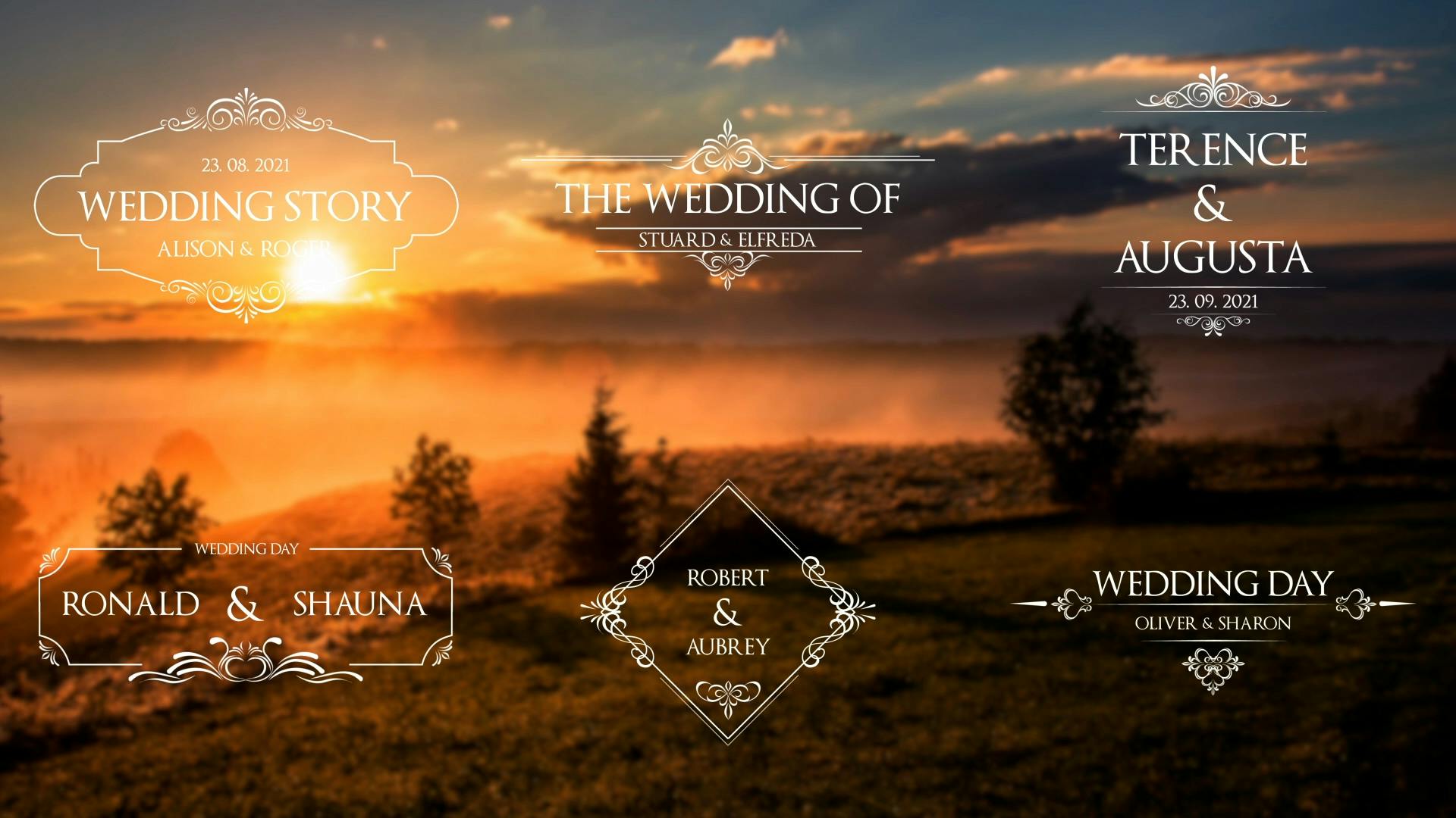 Minimal Wedding Romantic Title video templates | Artlist